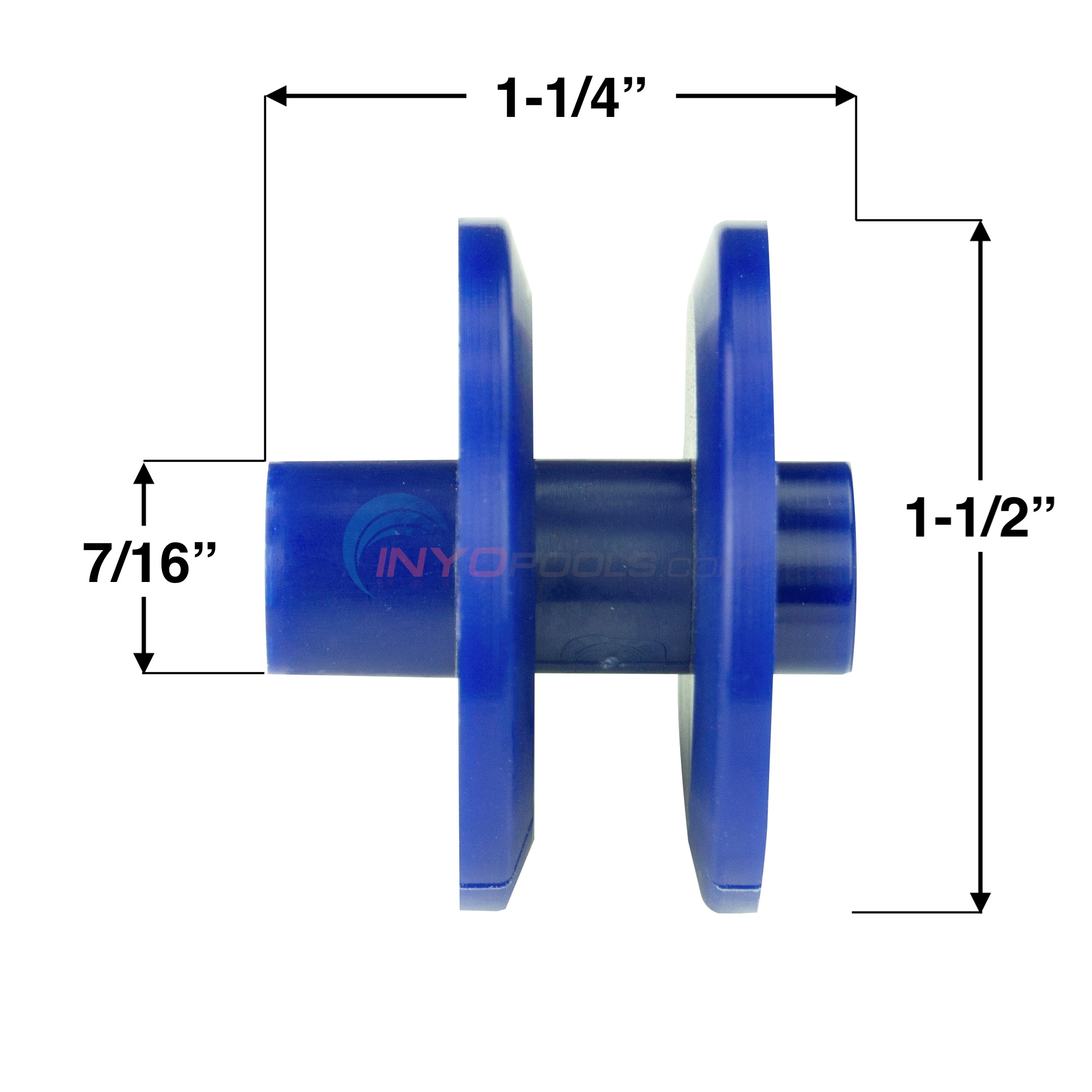 Large Roller for AquaBot Pool Cleaners - Blue - 001-0720 - INYOPools.com