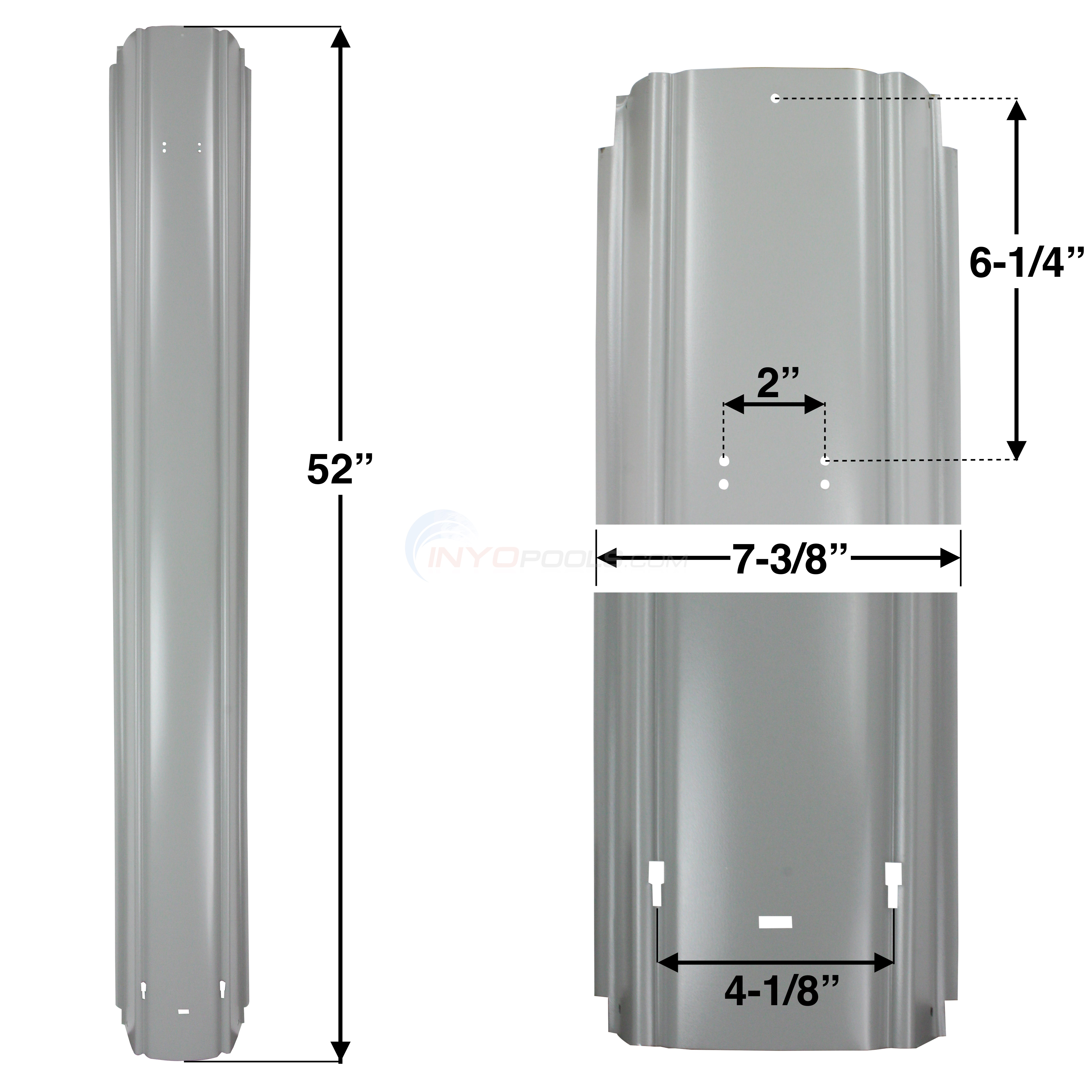 Wilbar Upright Steel 51-1/2" - Mist (Single) - 1440440 - INYOPools.com