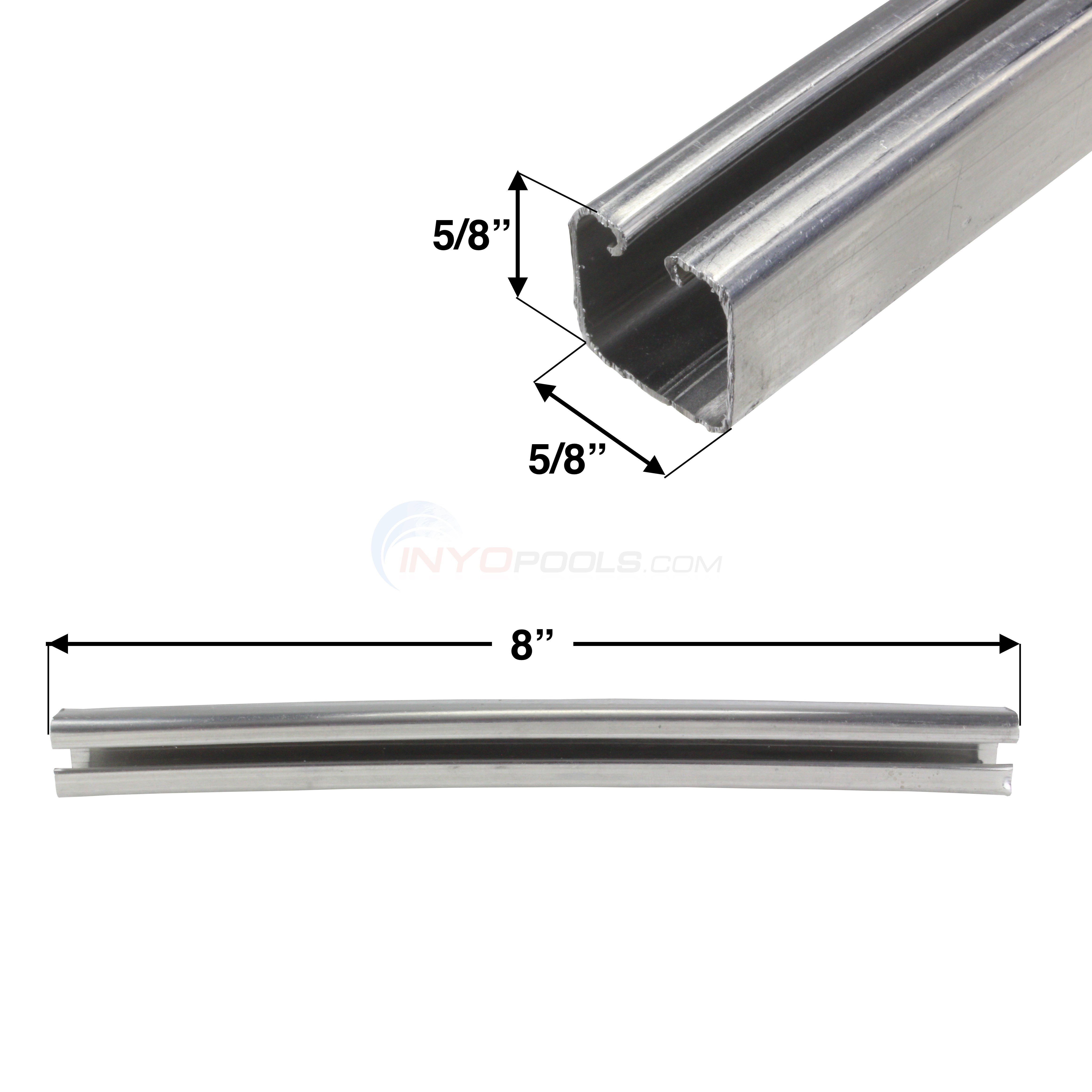 Wilbar 8" Top Track/Stabilizer for Straight Side (Single) - INYOPools.com