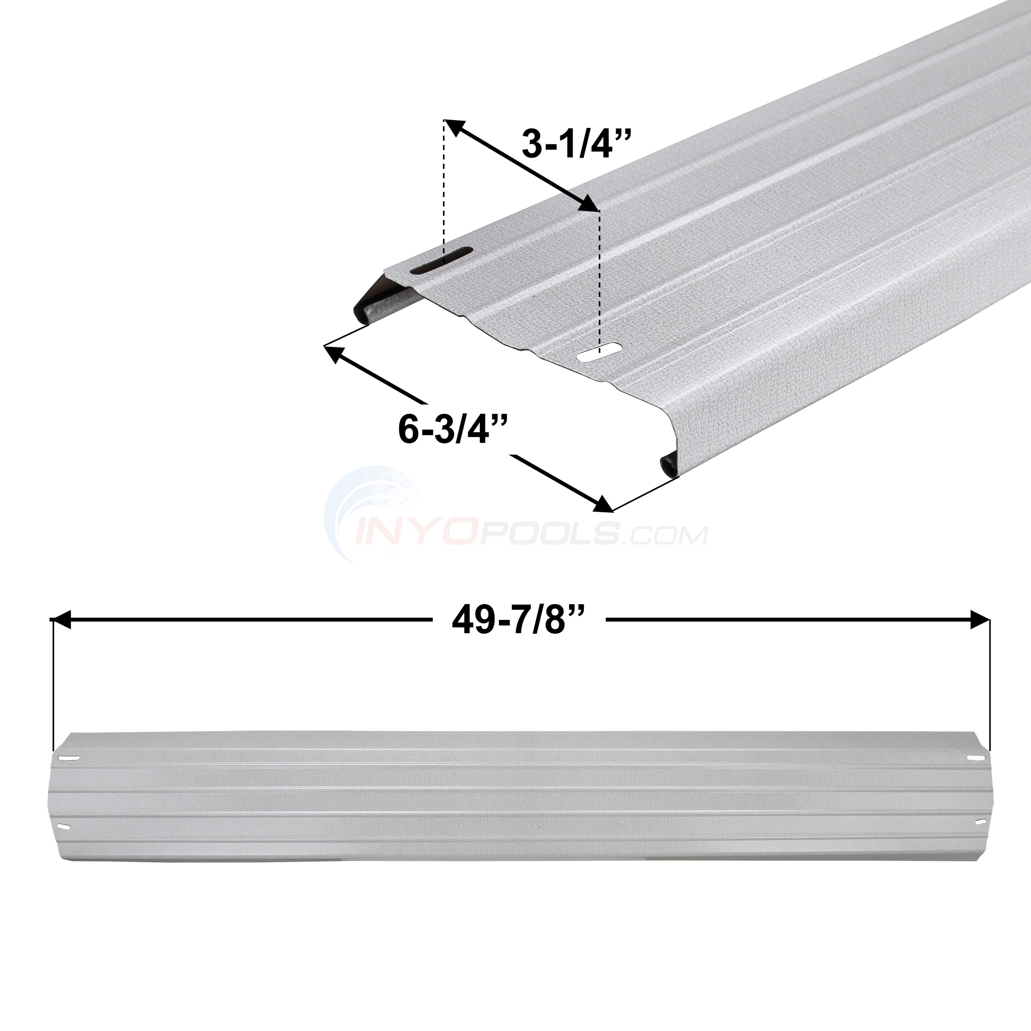 Above Ground Pool Top Rail 6" Sand (20'/24'/28') 49-7/8" - - INYOPools.com