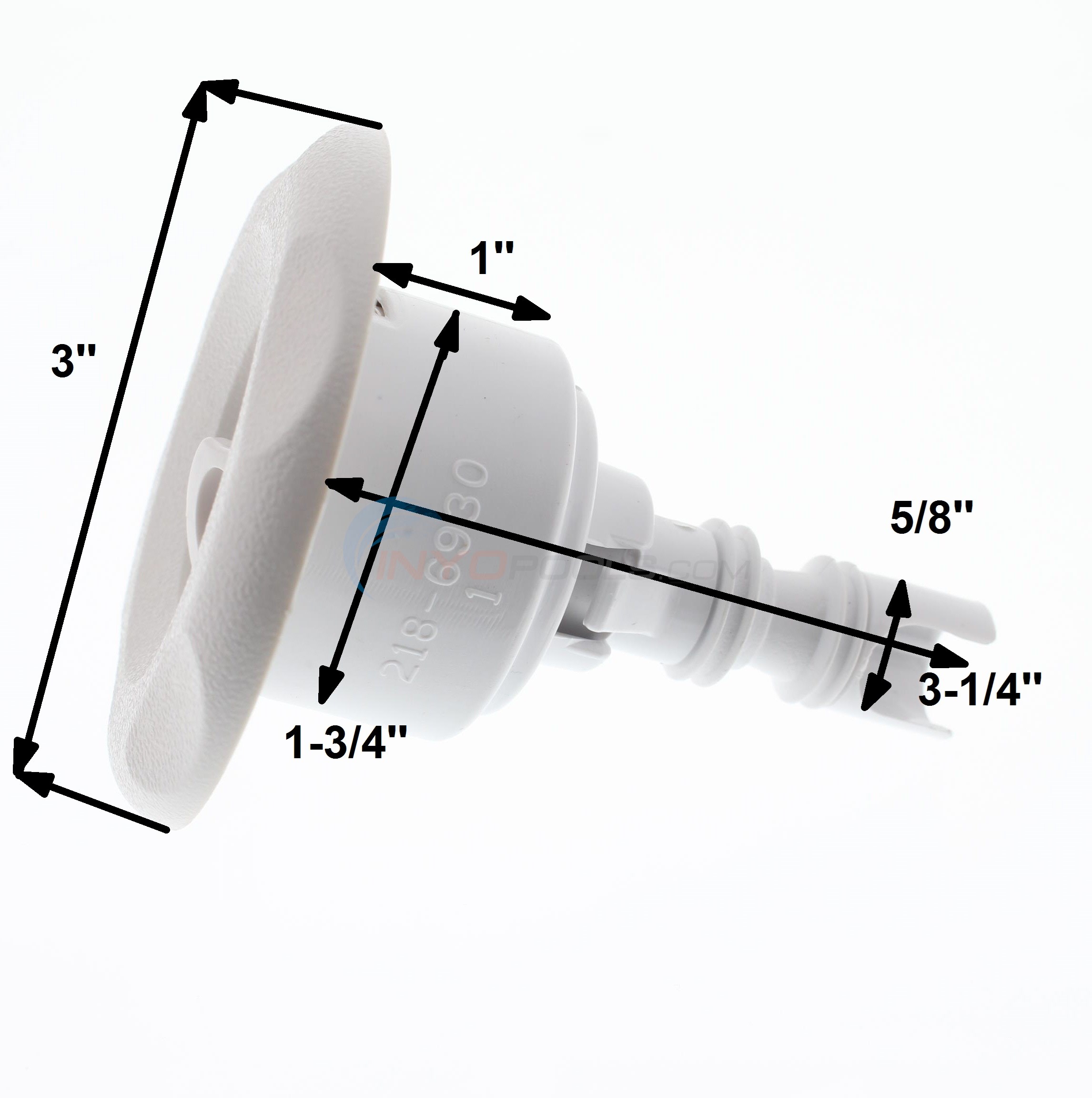 Waterway Mini Storm Jet - Roto 3", 5-Point Scallop - INYOPools.com