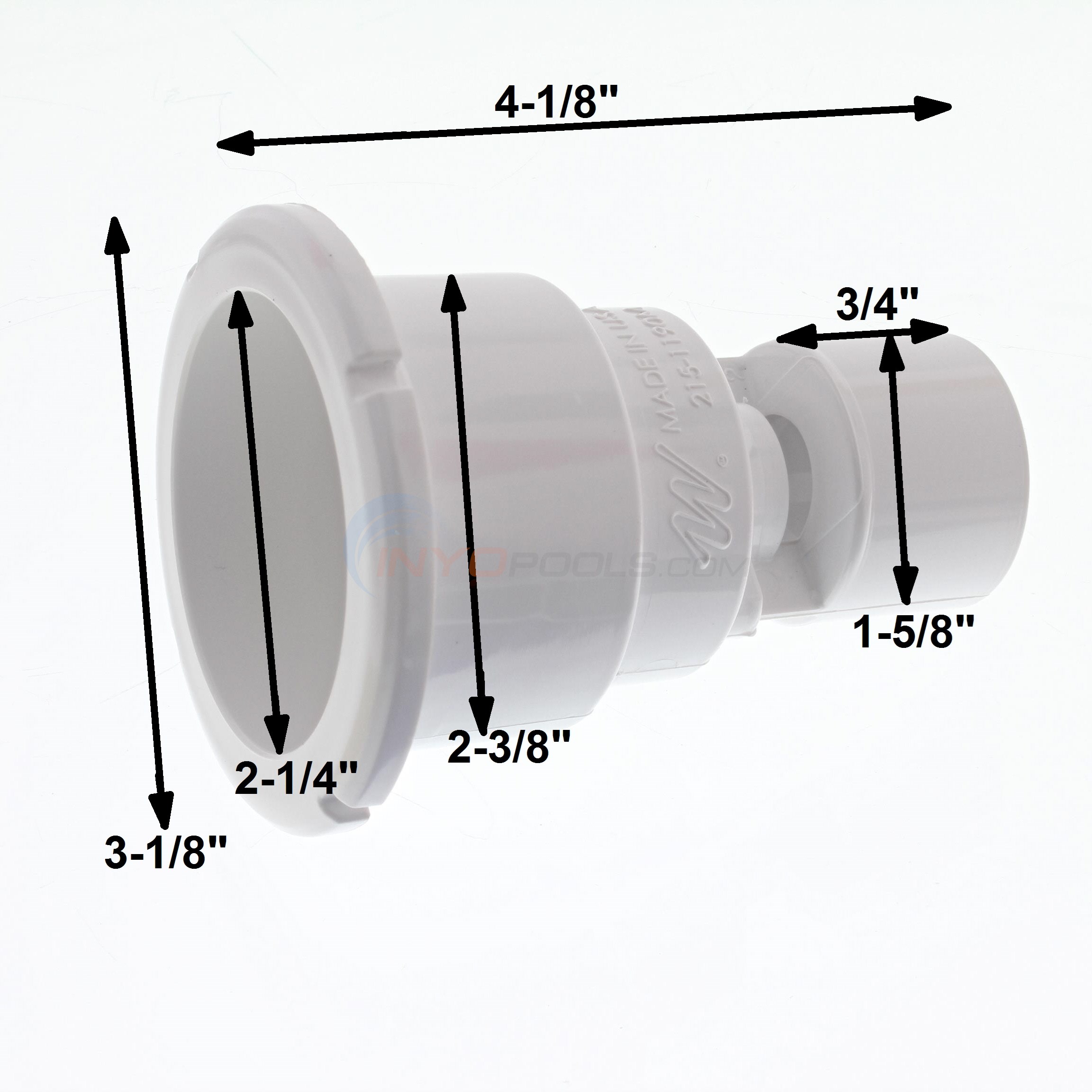 Pool Equipment & Parts Waterway 215-1190B Thread In Poly Storm Gunite ...