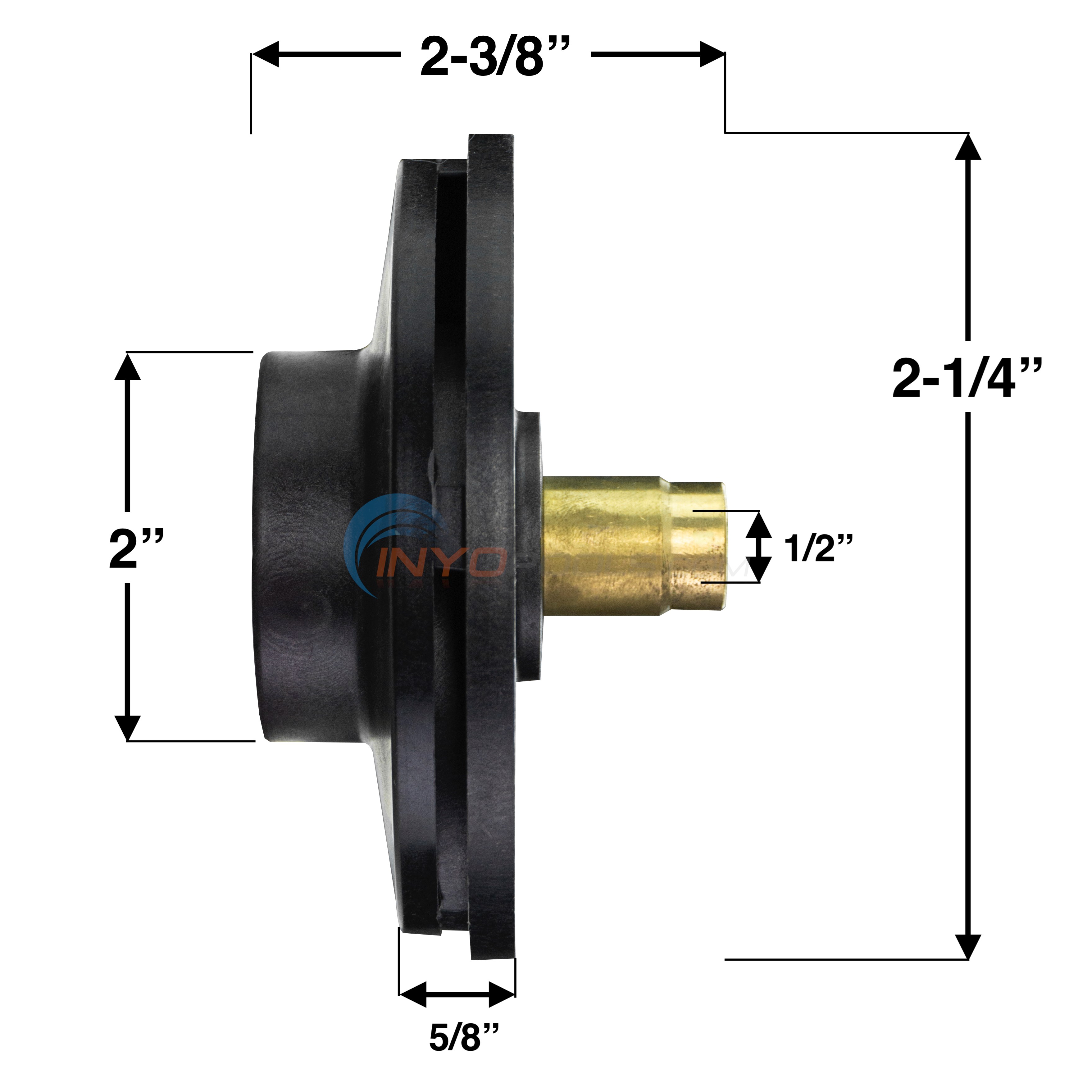 Hayward Impeller, 0.75 THP, Hayward Super Pump, MaxFlo, Super II ...