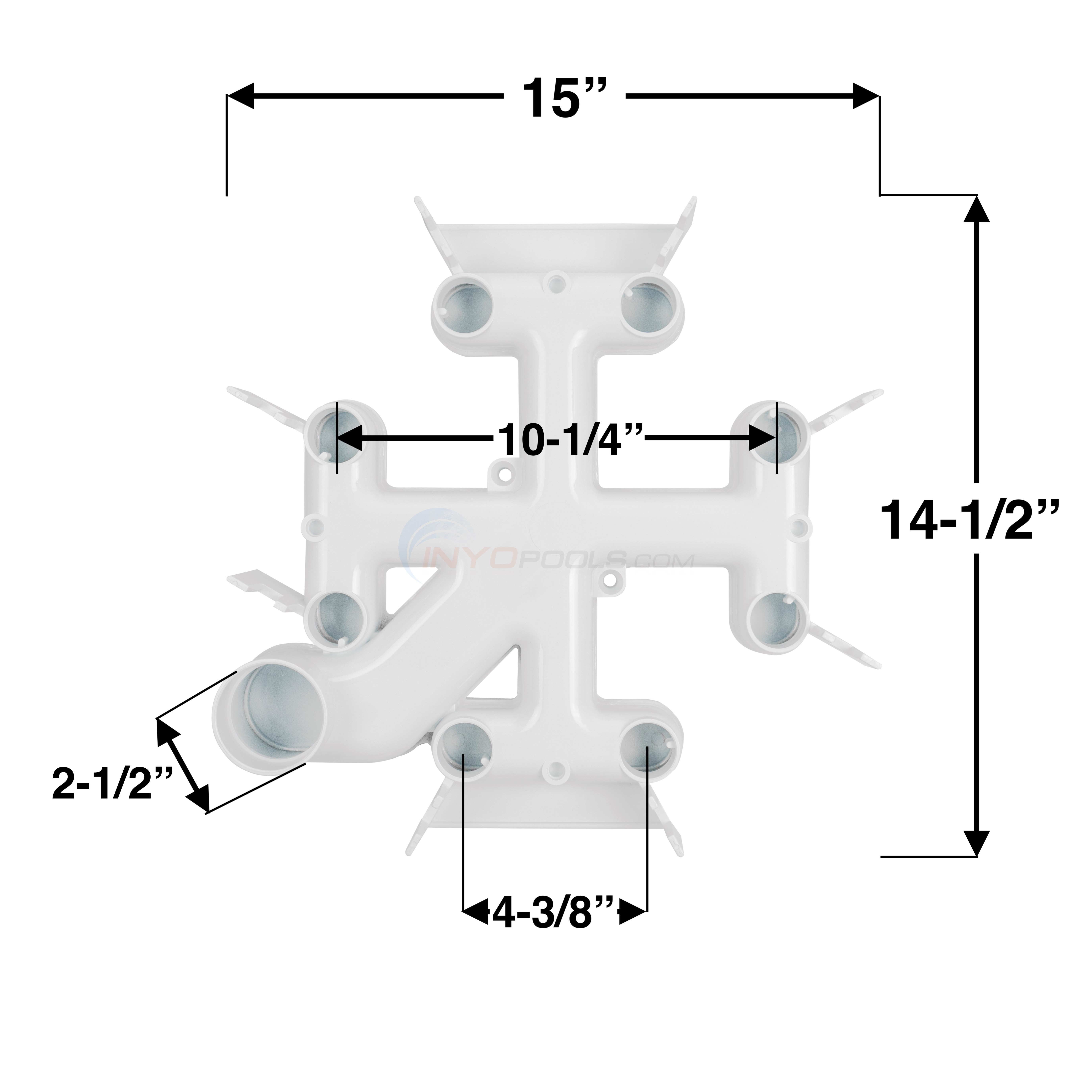 CMP Top Manifold for Zodiac Jandy DEV48/60 DEL48/60 Filter, R0359000 ...