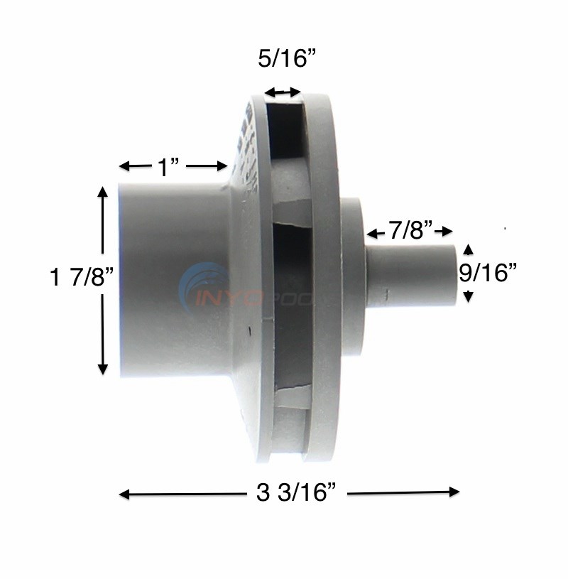 Waterway Impeller, 1hp Full (310-4000) - INYOPools.com