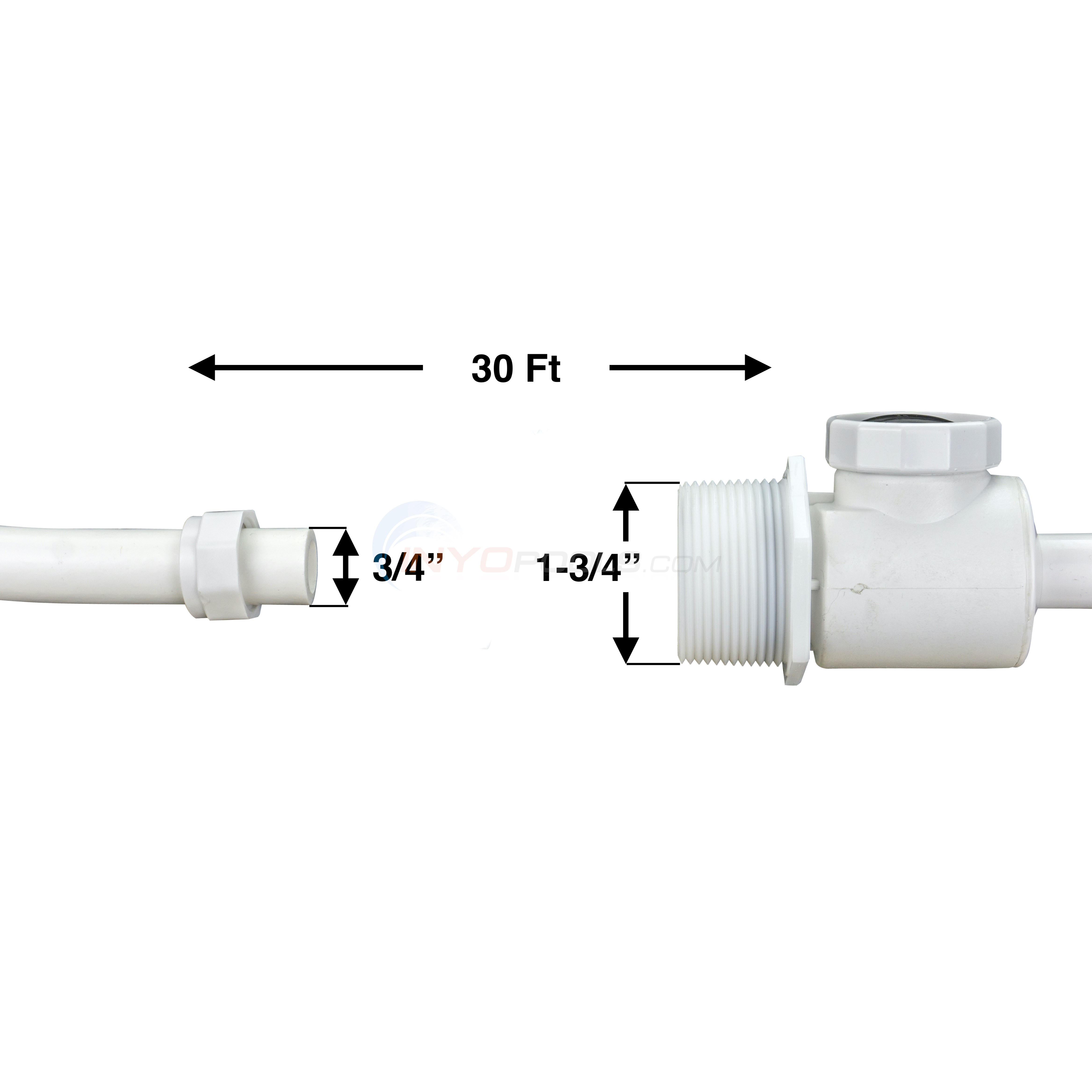 CMP Feed Hose Assembly Complete for Polaris Pool Cleaners, White - G5 ...