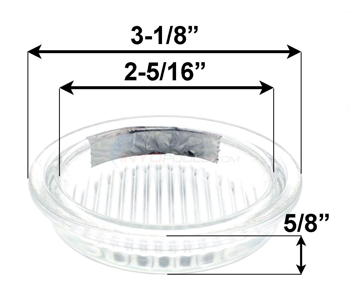 Pentair Sta-Rite Sunlite Lens, Clear - 34620-0002 - INYOPools.com