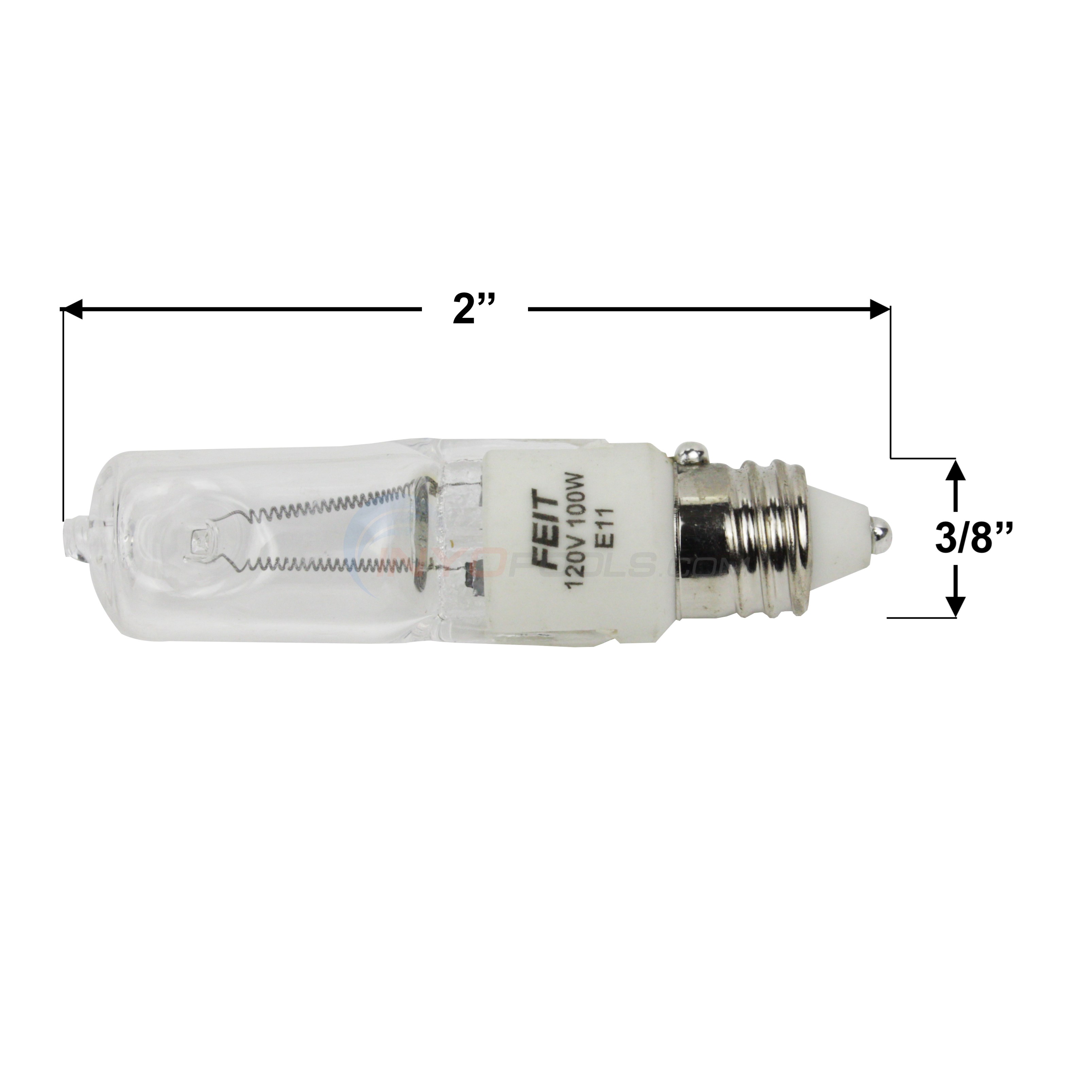 Replacement Spa Light Bulb, T4, Halogen, Thread-In, 100w, 120v ...