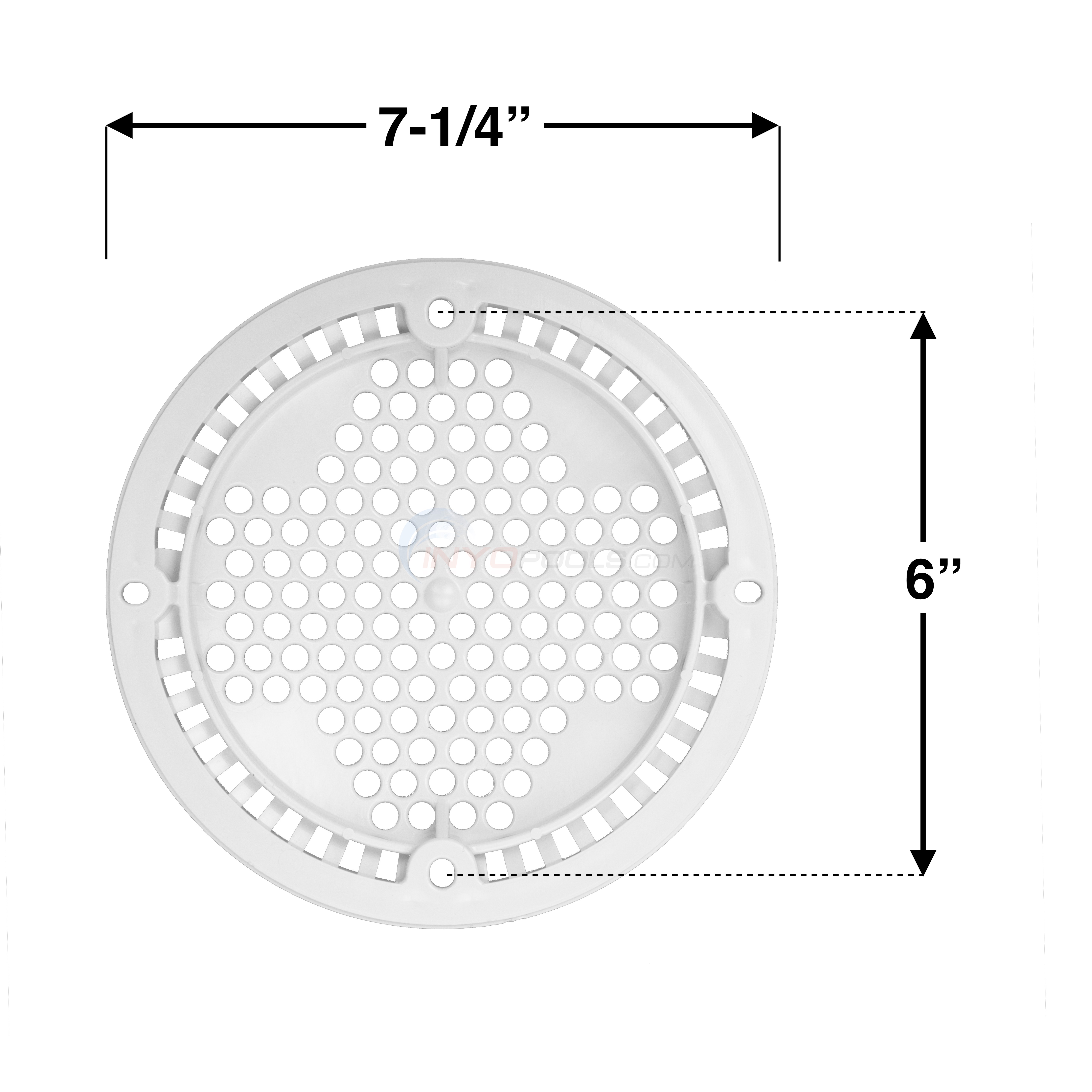 Jacuzzi Carvin Main Drain Cover Kit with Screws, VGB Compliant, White ...