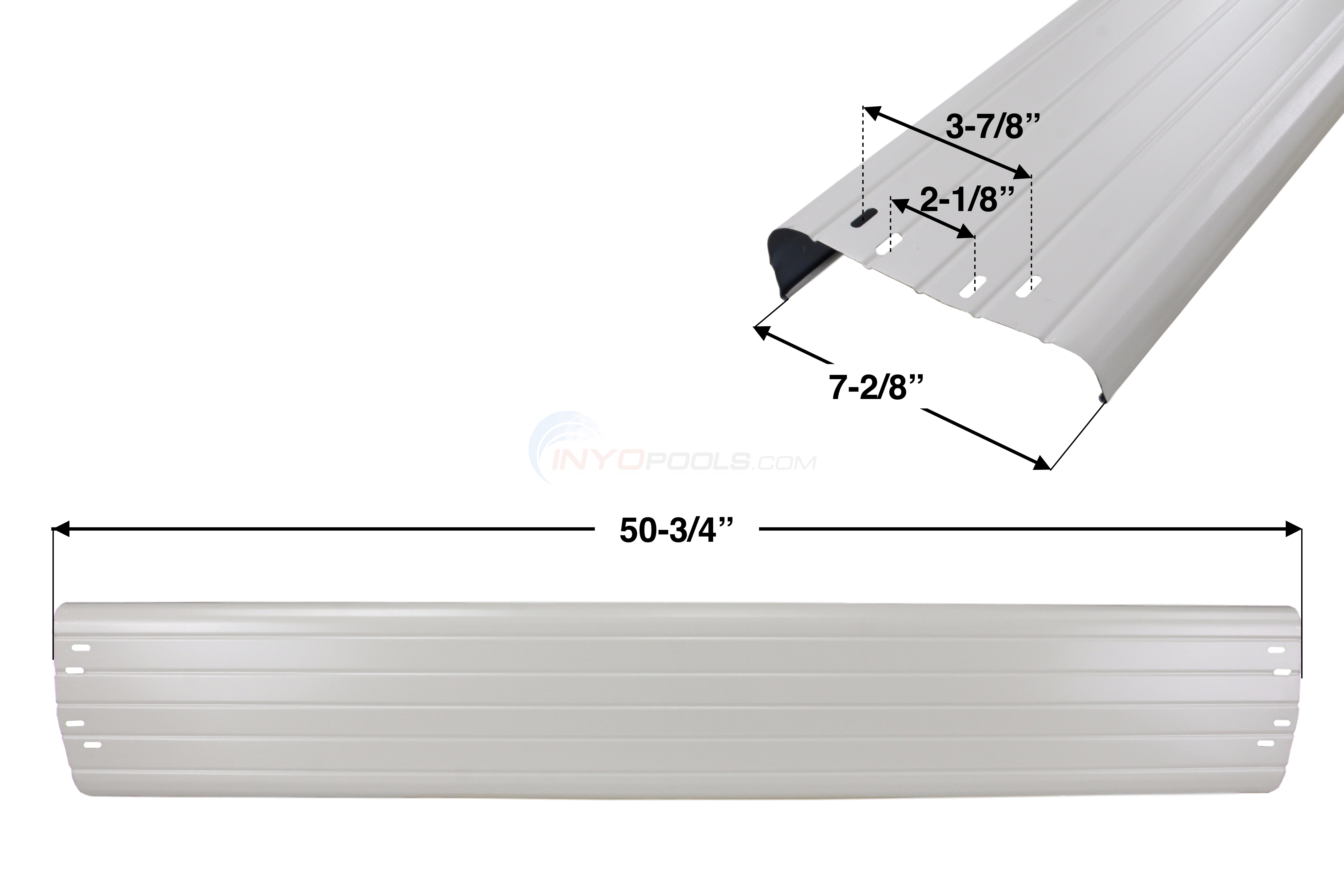 Wilbar Top Rail 8" Sand 18'/33' 50-3/4" Oracle (Single) - INYOPools.com