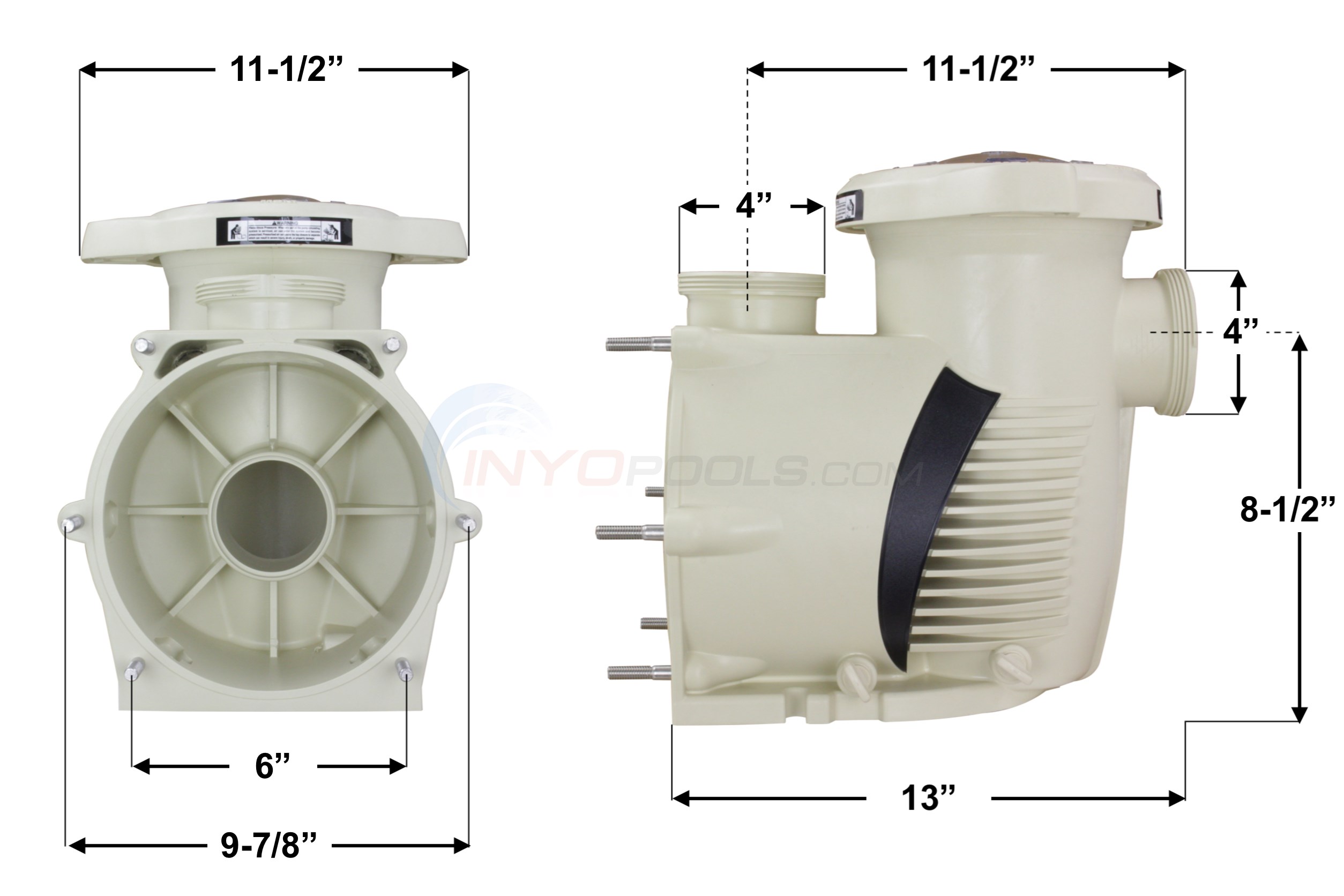 Pentair Wet End Assembly for WhisperfloXF and IntellifloXF - 400000 ...