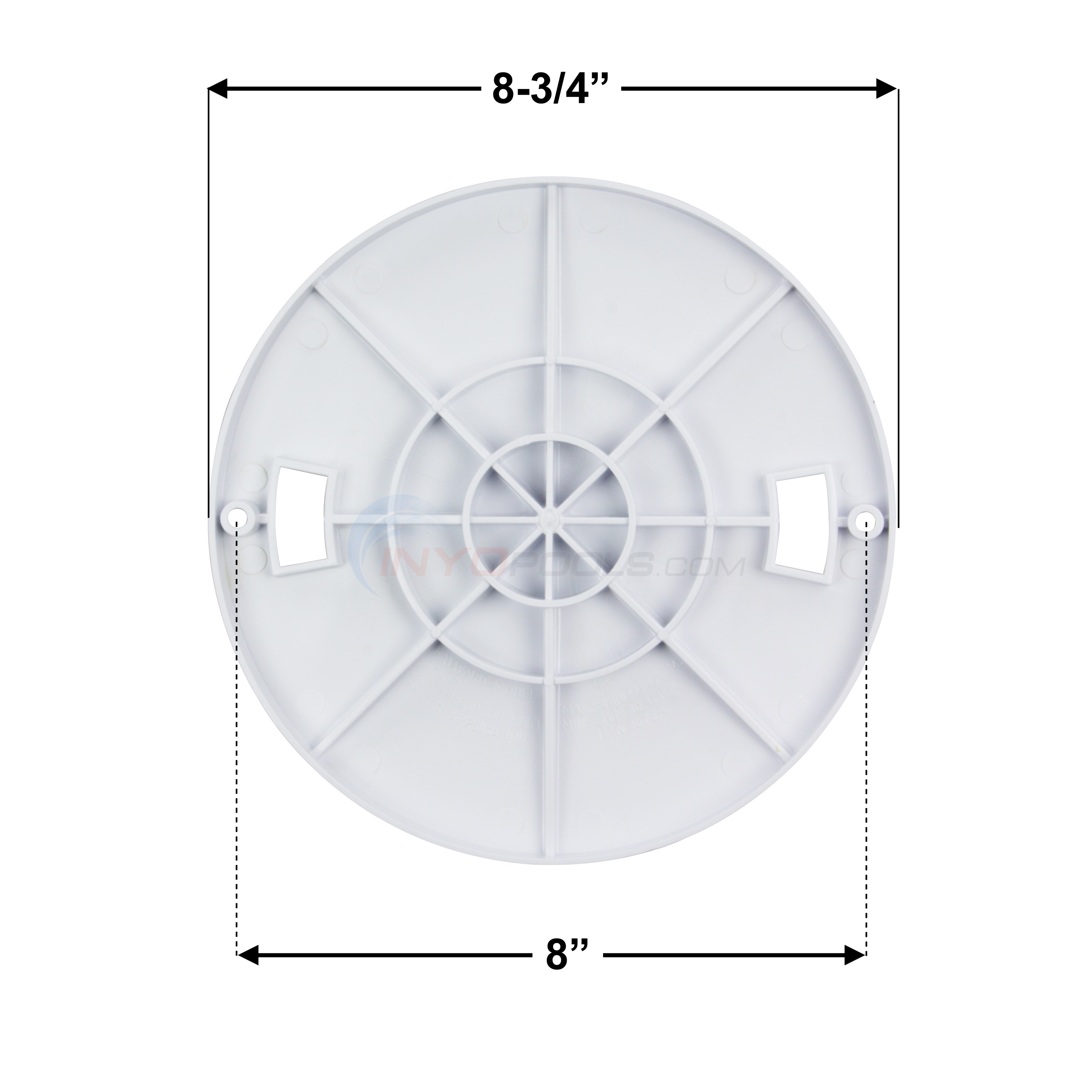 Hayward SP1075 Pool Skimmer Cover, Round, 8-3/4" OD, White - SPX1075C1 ...