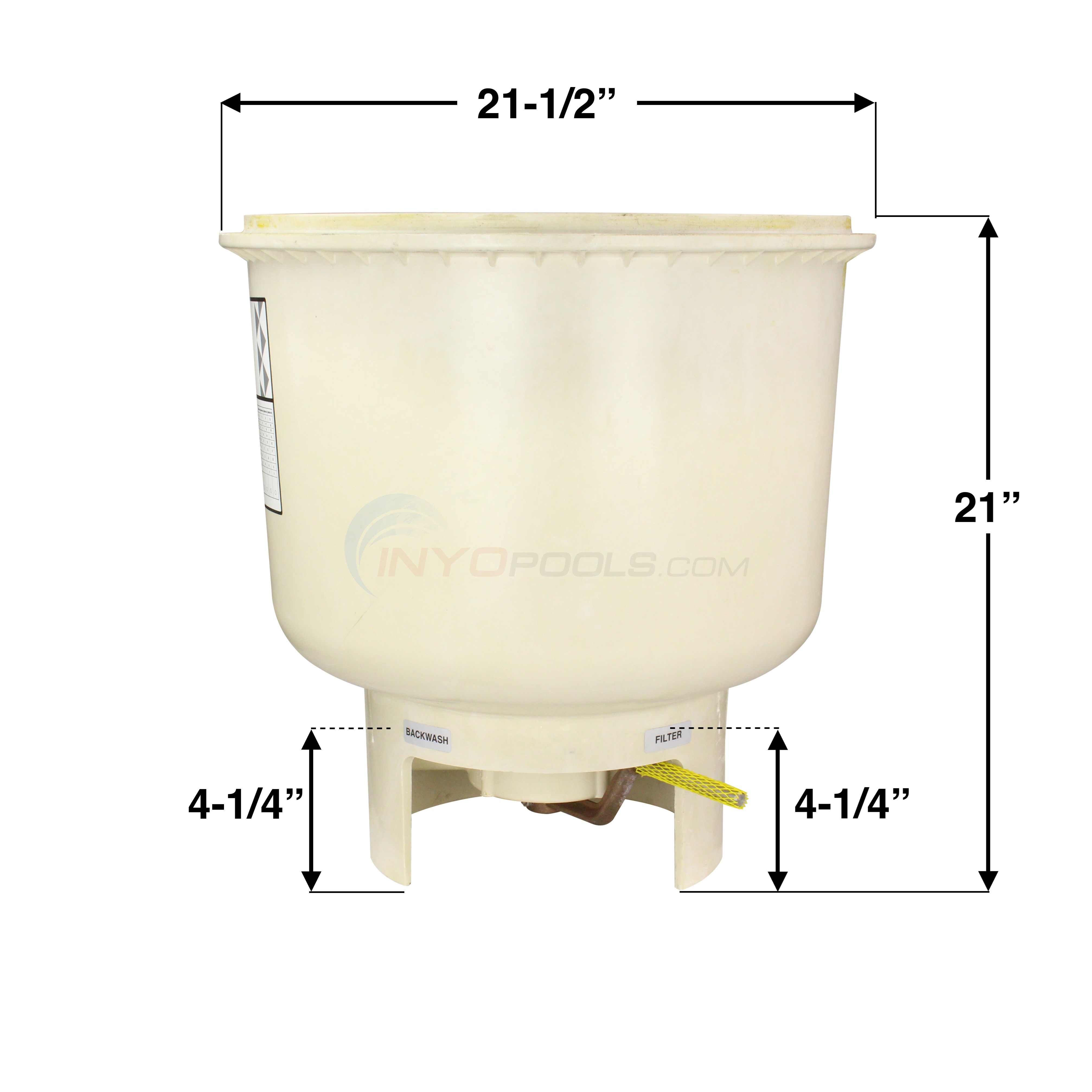 Pentair Bottom Tank for SM and SMBW 4000 Series DE Filter - 197130 ...