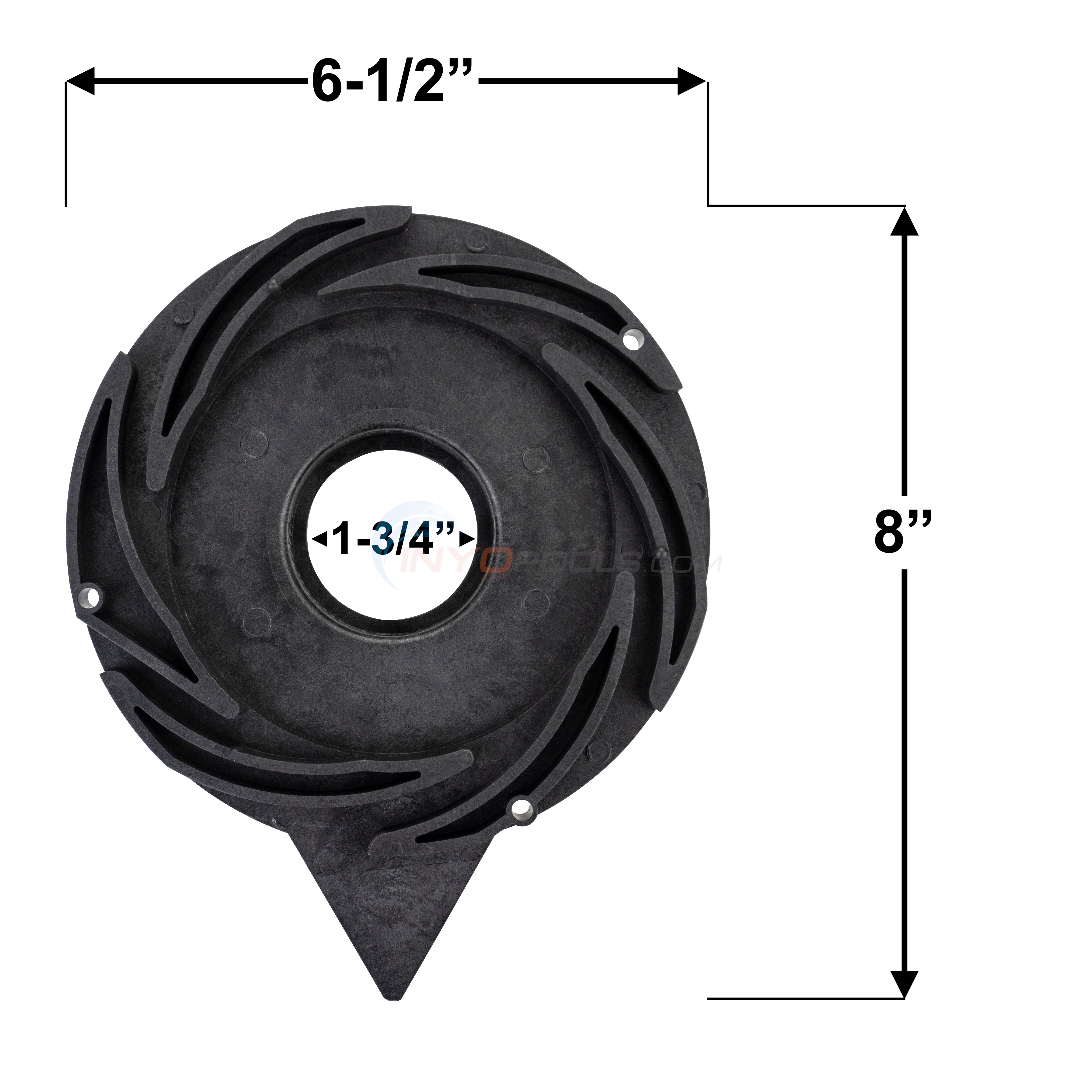 Pentair PacFab Challenger Pump Diffuser, CFII-Series, 0.5-0.75HP ...