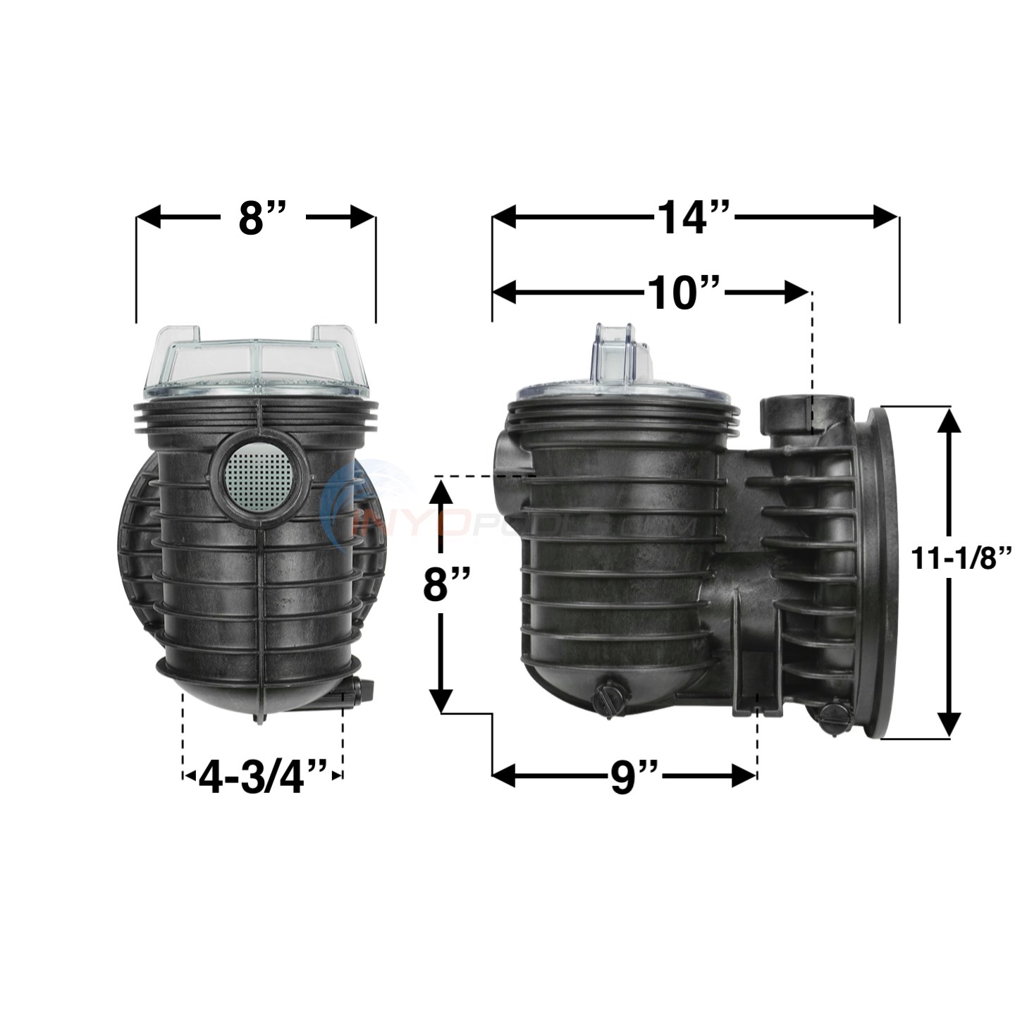 Pentair Tank Body Assembly Replacement Sta-Rite Dura-Glas II and Max-E ...