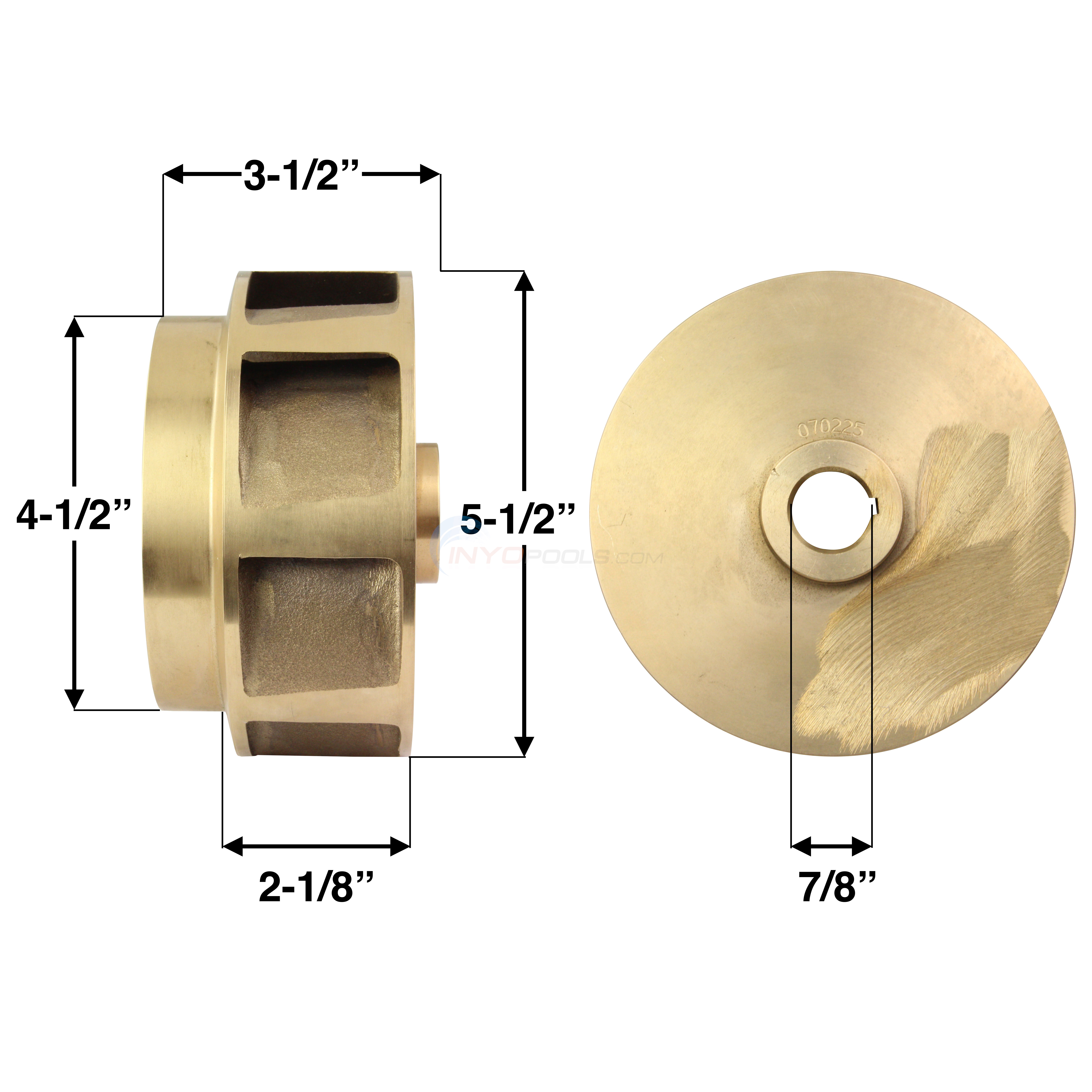 Pentair 15HP Medium Head C-Series Impeller - 44470225208 - 070225 ...