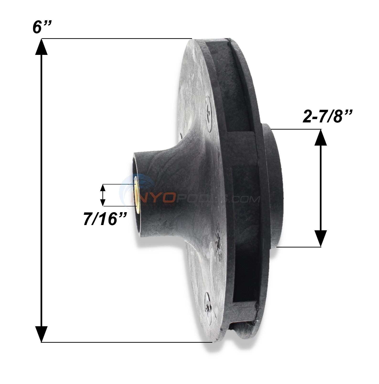 Pentair Impeller for WhisperFlo and IntelliFlo, 3 HP - 073131 ...