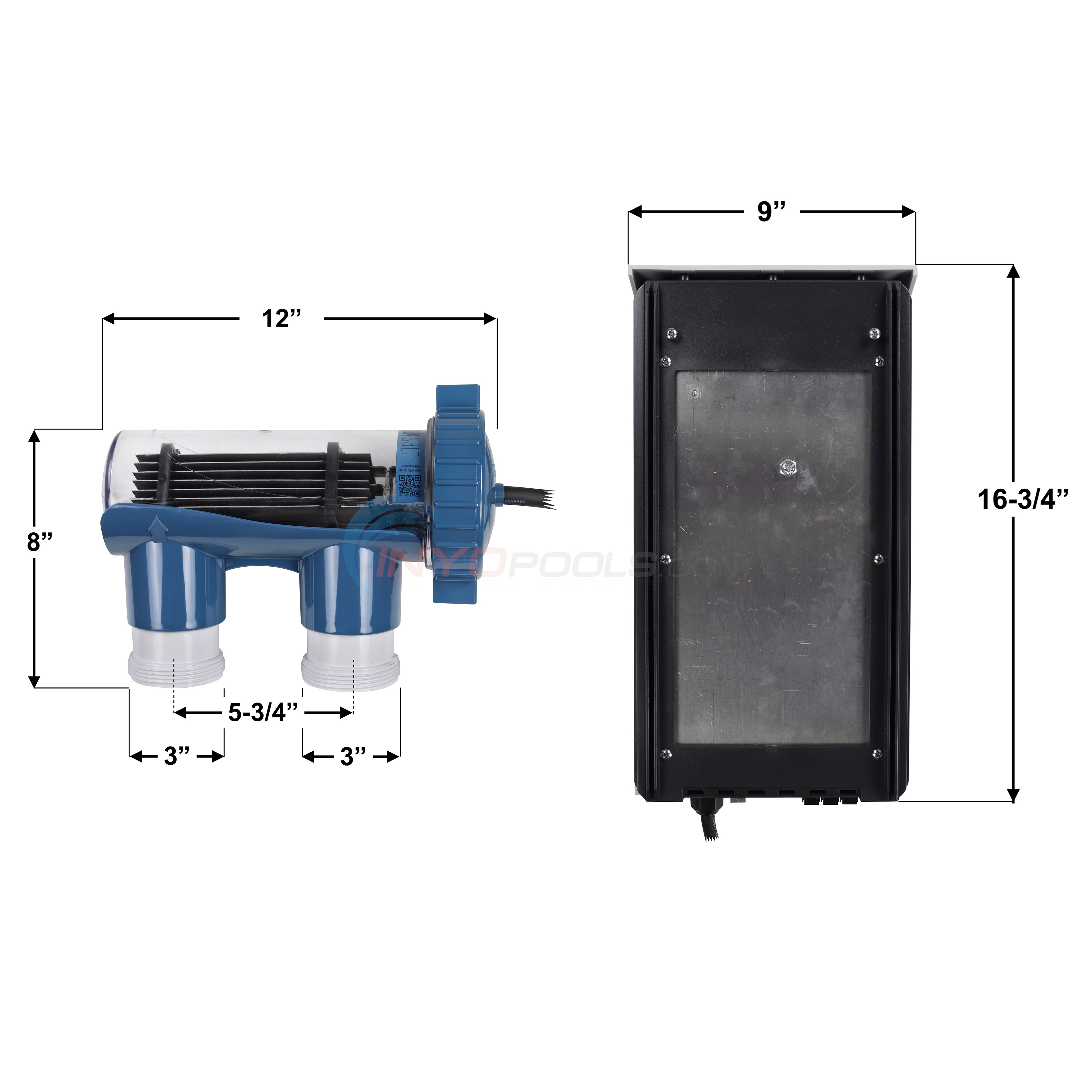 In Ground Pool Salt System 60,000 Gallons POWERCLEAN® Salt Ultra 760 ...