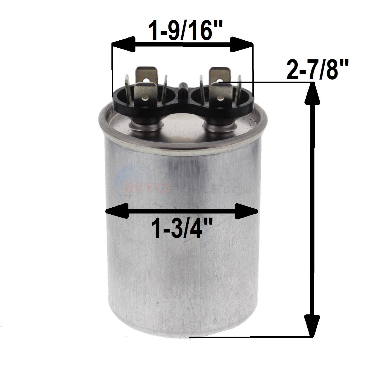 Pool Pump Motor Run Capacitor, 20 mfd, 370 Volt - RD-20-370 - INYOPools.com