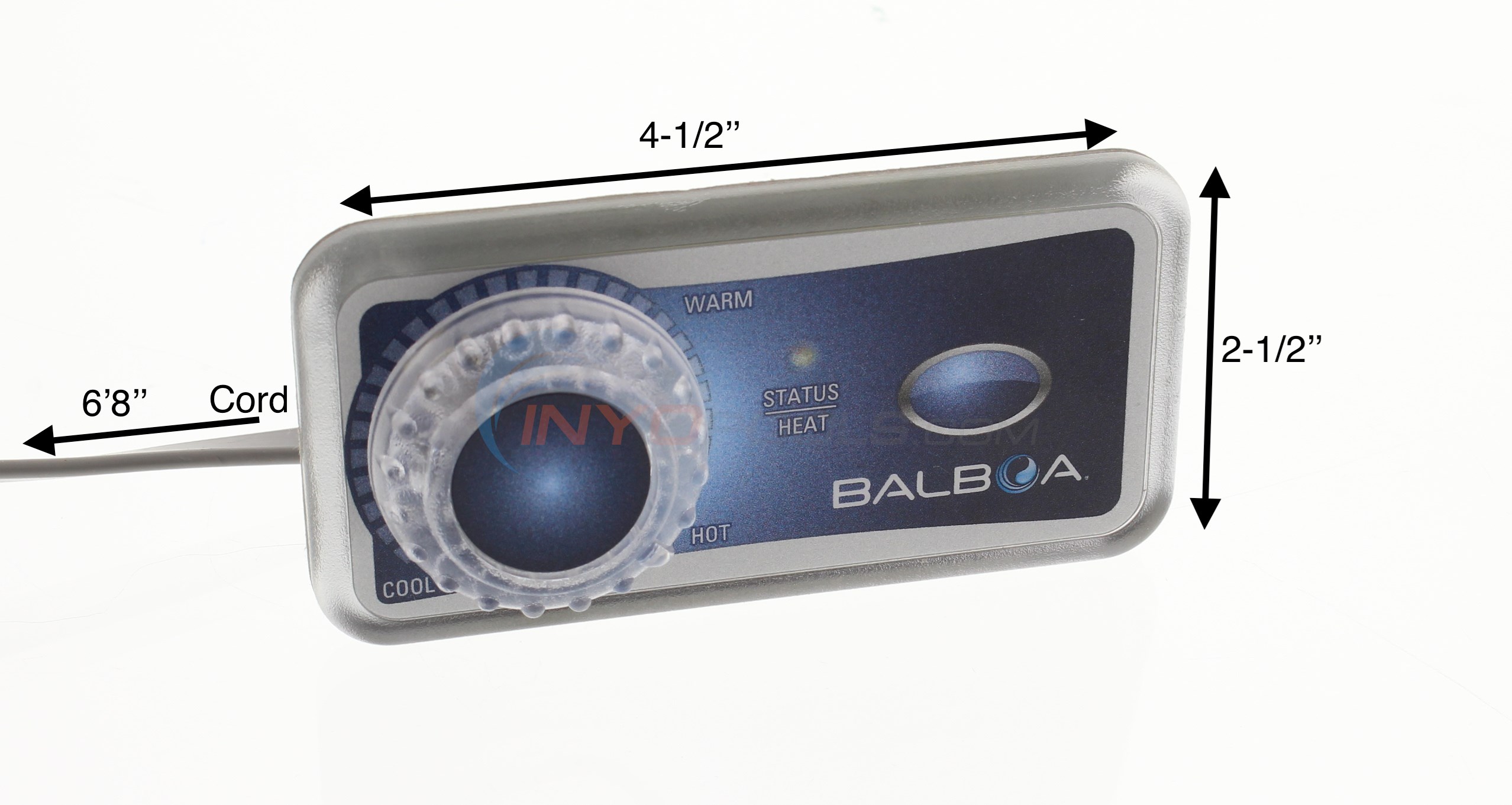 Balboa Topside, 1 Button w/ T-Stat Knob - 51219 - INYOPools.com
