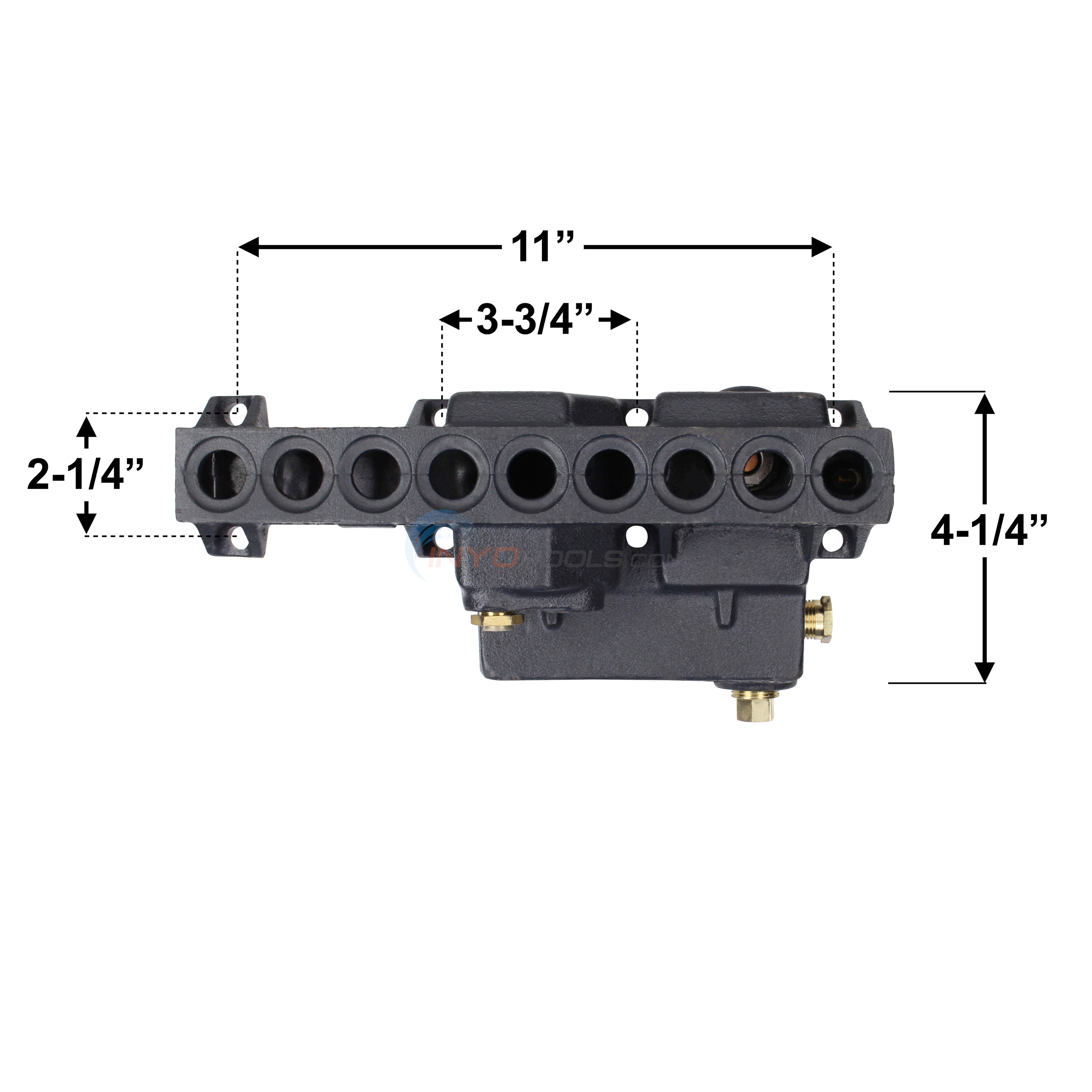 Raypak Inlet/outlet Header, Cast Iron, Asme (006730f) - INYOPools.com