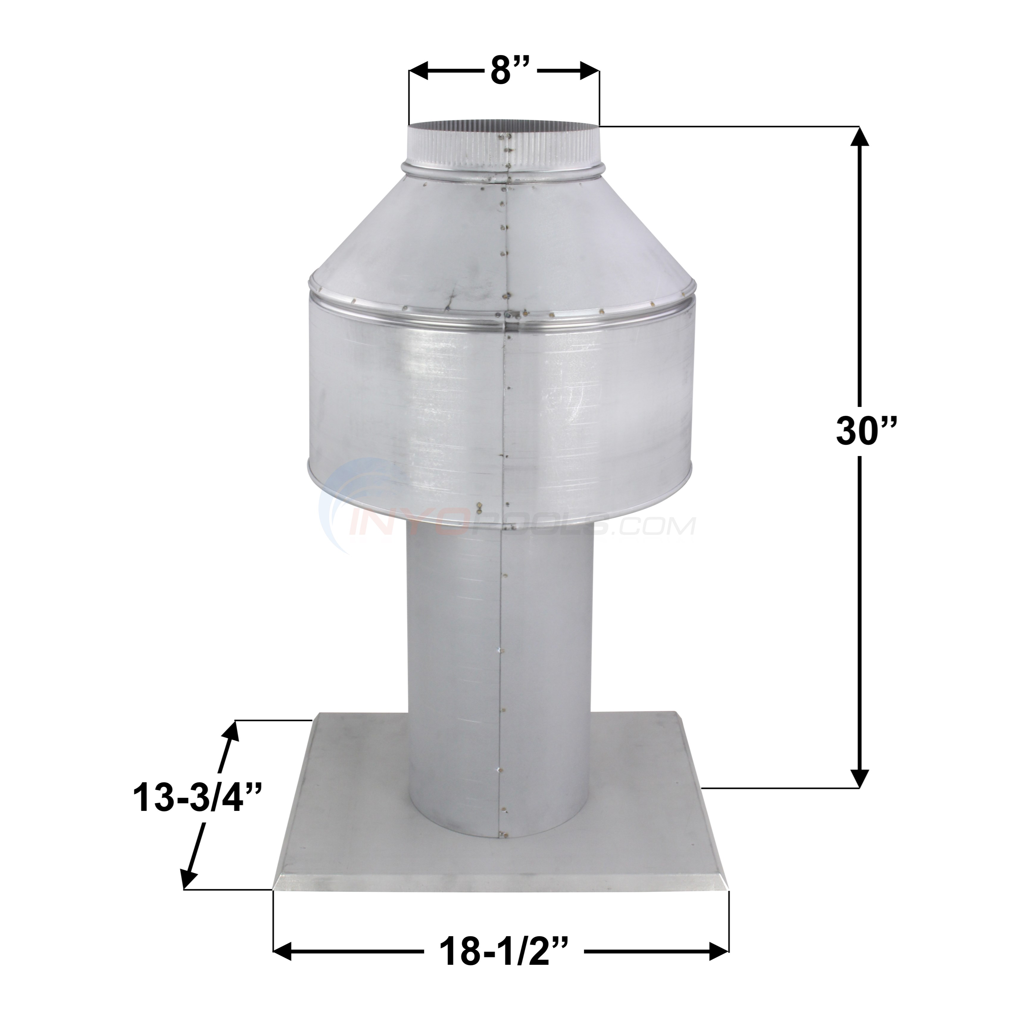 Raypak Rheem Indoor Draft Hood Stack Kit for R336A, R367A - 009840 ...