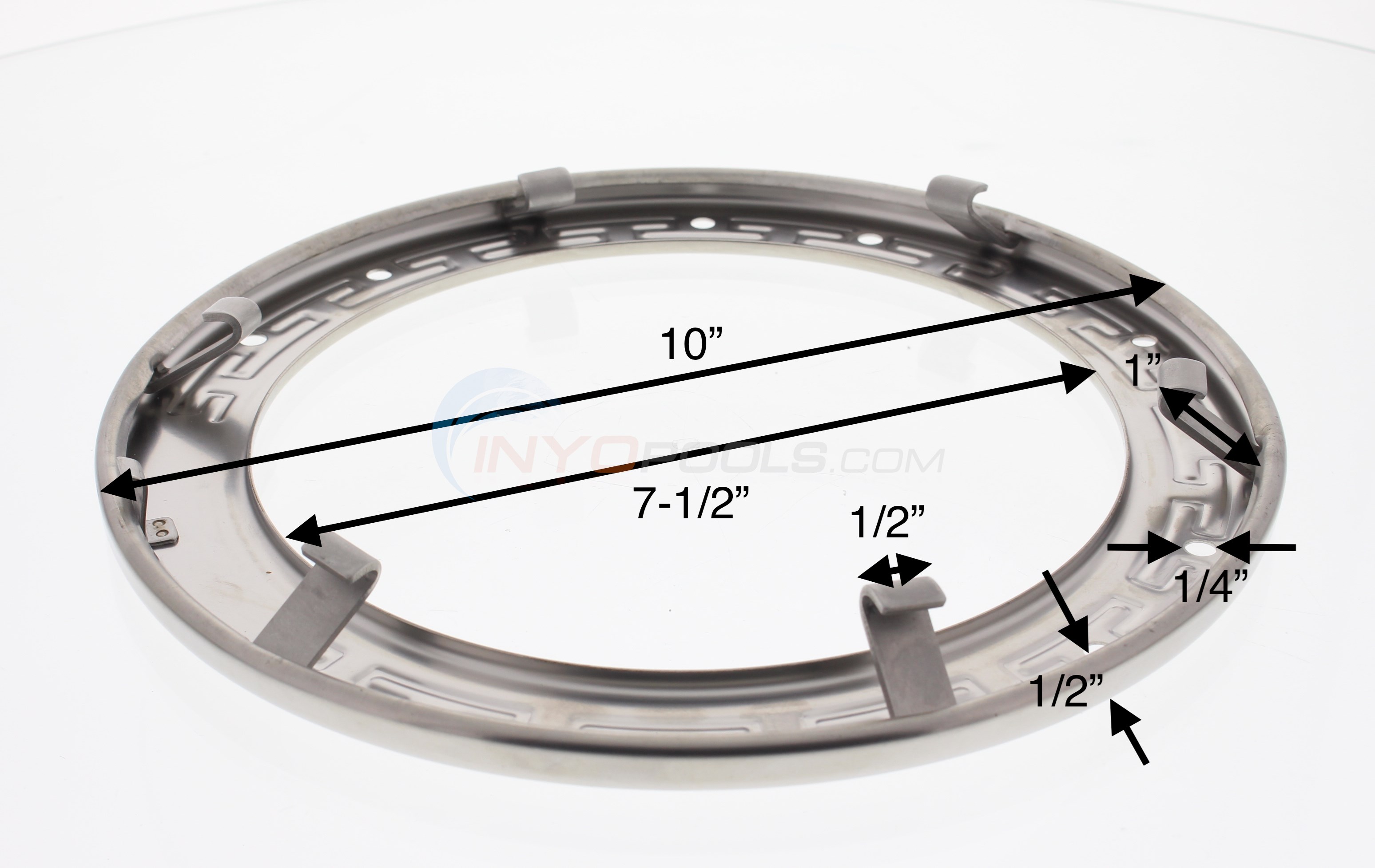 Pentair Stainless Steel Light Face Ring Assembly - 79110600 - INYOPools.com