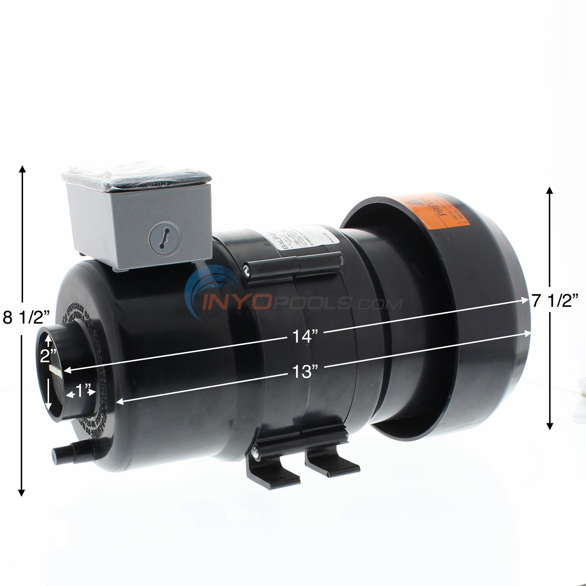 Balboa Blower UL PLTC-Q-F 2HP 230V - 82202 - INYOPools.com
