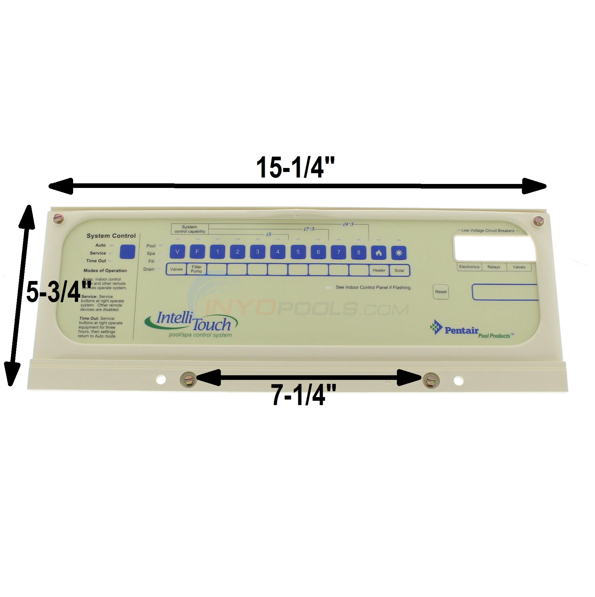 Pentair CONTROL PANEL DISPLAY FOR i5+3,i7, & i9+3 (520062) - INYOPools.com