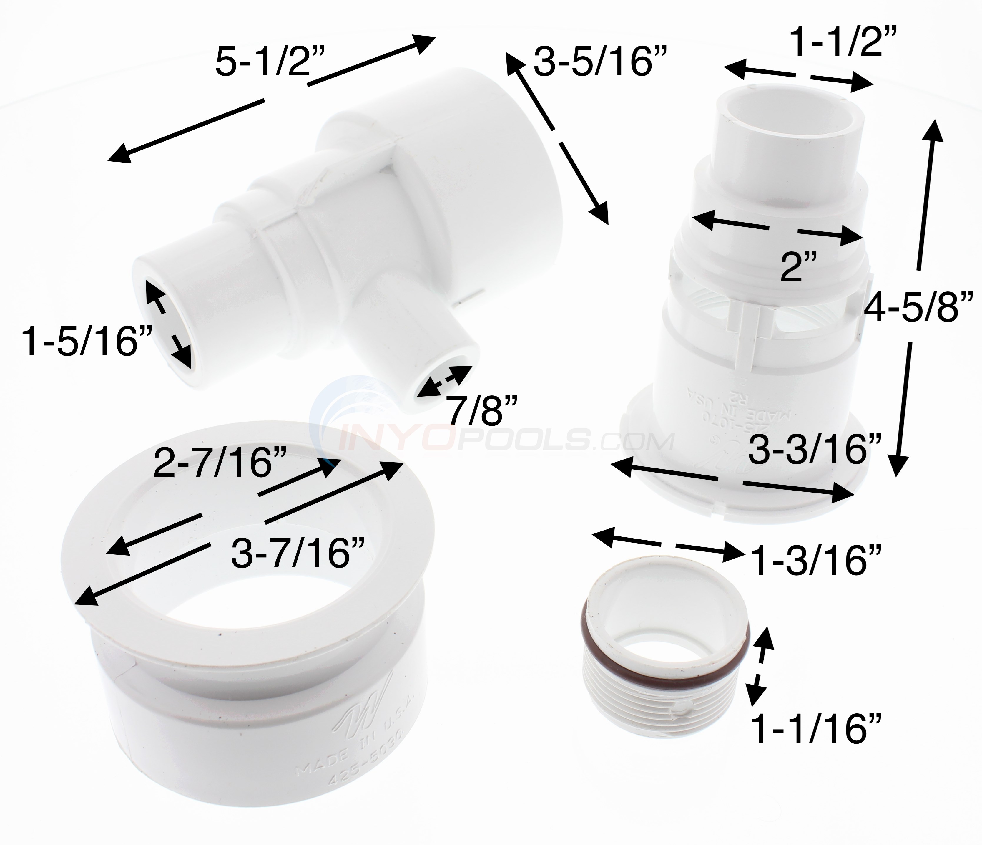 Waterway Poly Jet Assembly, Straight Body (210-3830) - INYOPools.com