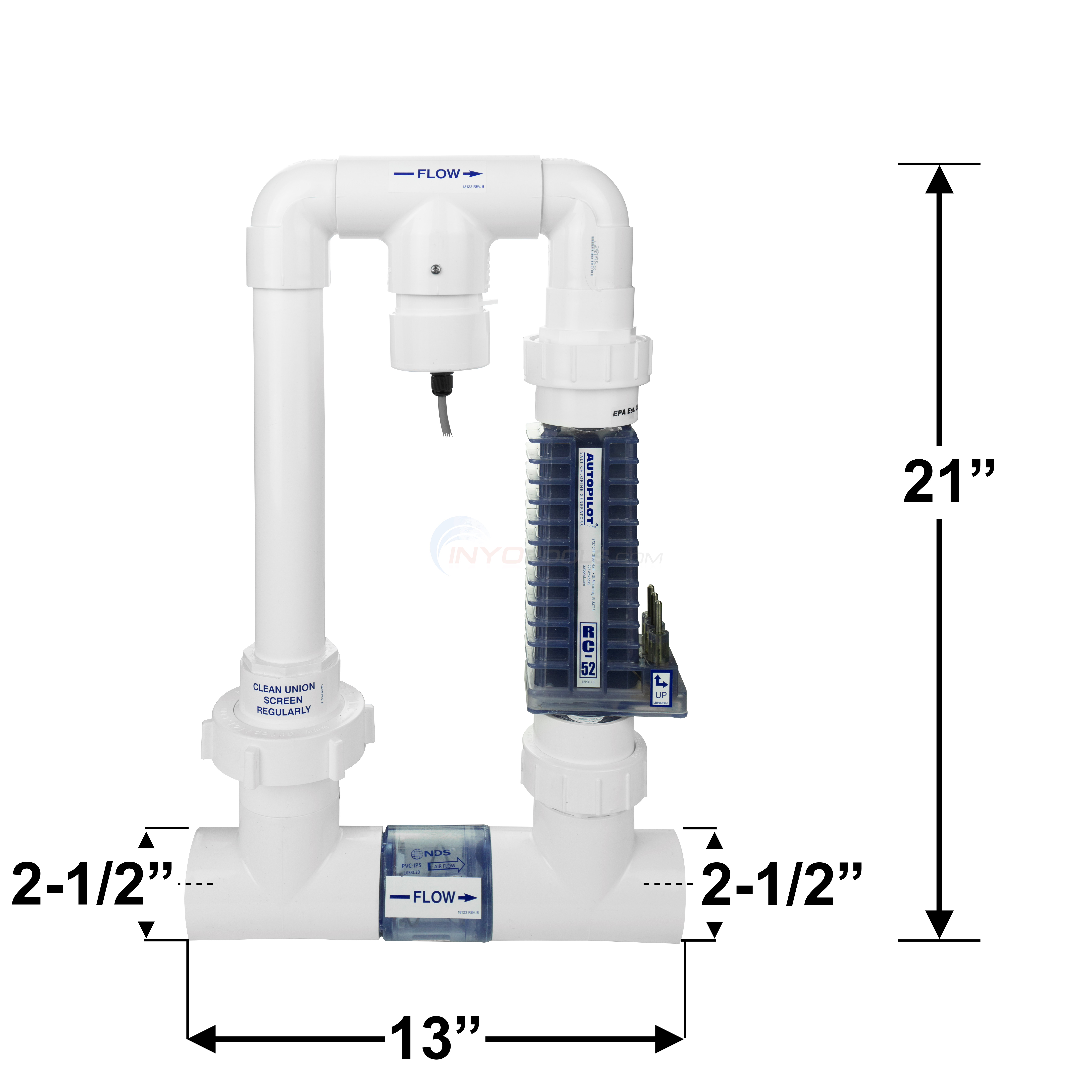Autopilot Manifold with SC-60 RC-52 Cell & Base PPM4 - INYOPools.com