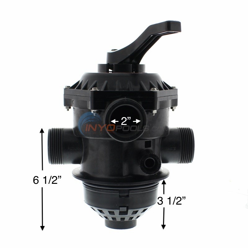 CMP Top Mount Multiport Valve, 1.5" FPT, for Pentair Sand Filters ...