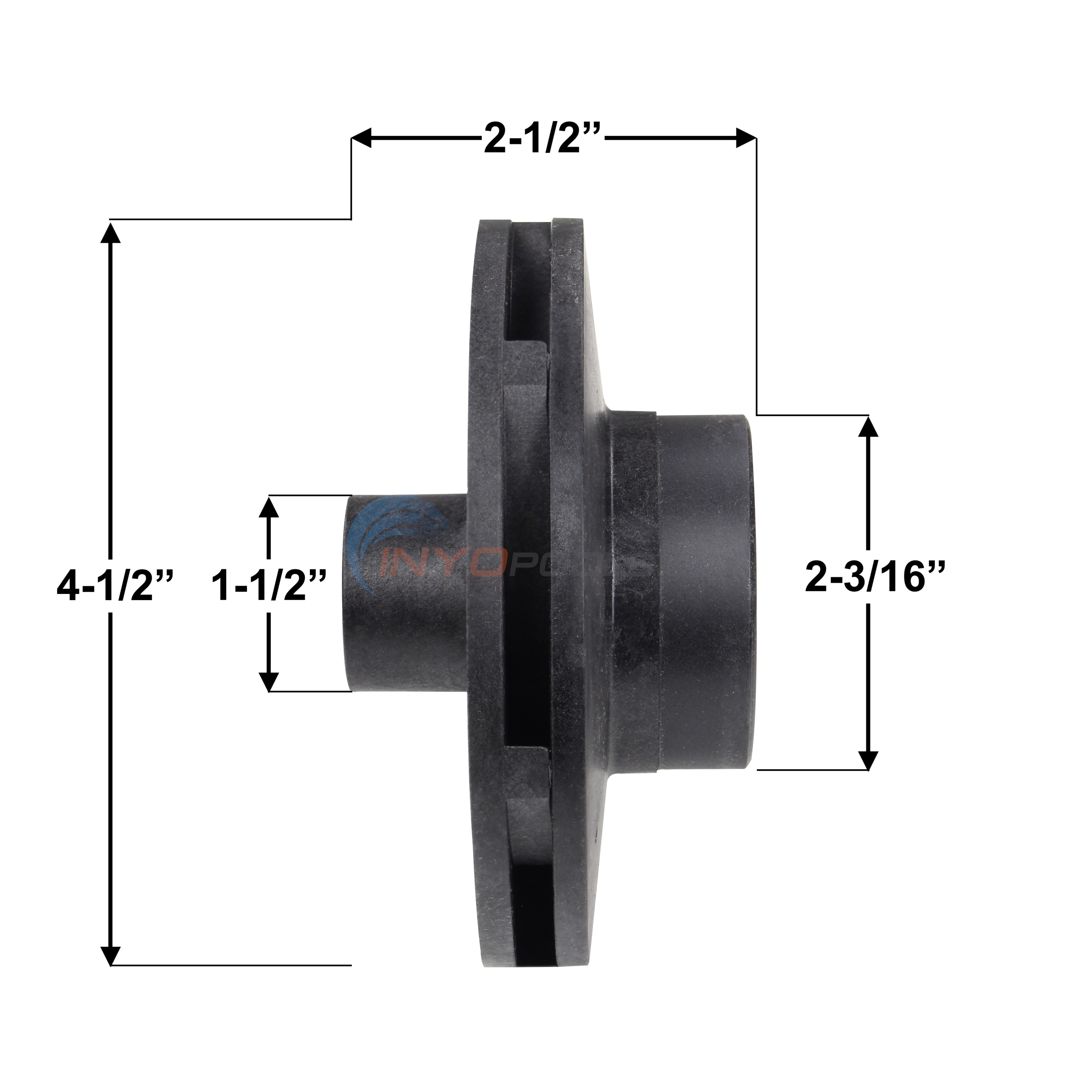 Jandy Impeller, 1 HP Full, 1.5HP Uprate with Screw, Backplate O-Ring ...