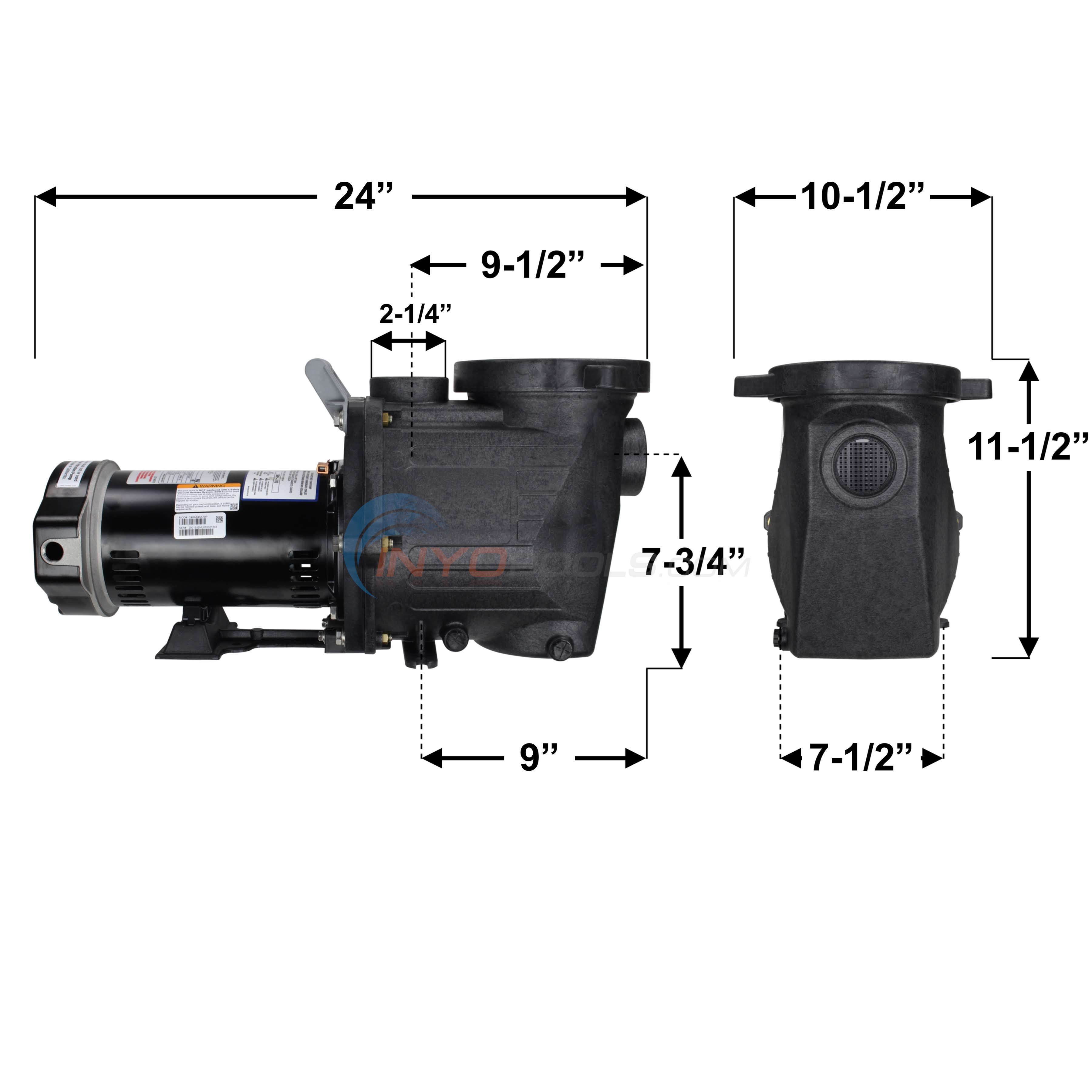 SMF 1.5 HP Max Rate Pool Pump - SMF-115 Discontinued - INYOPools.com