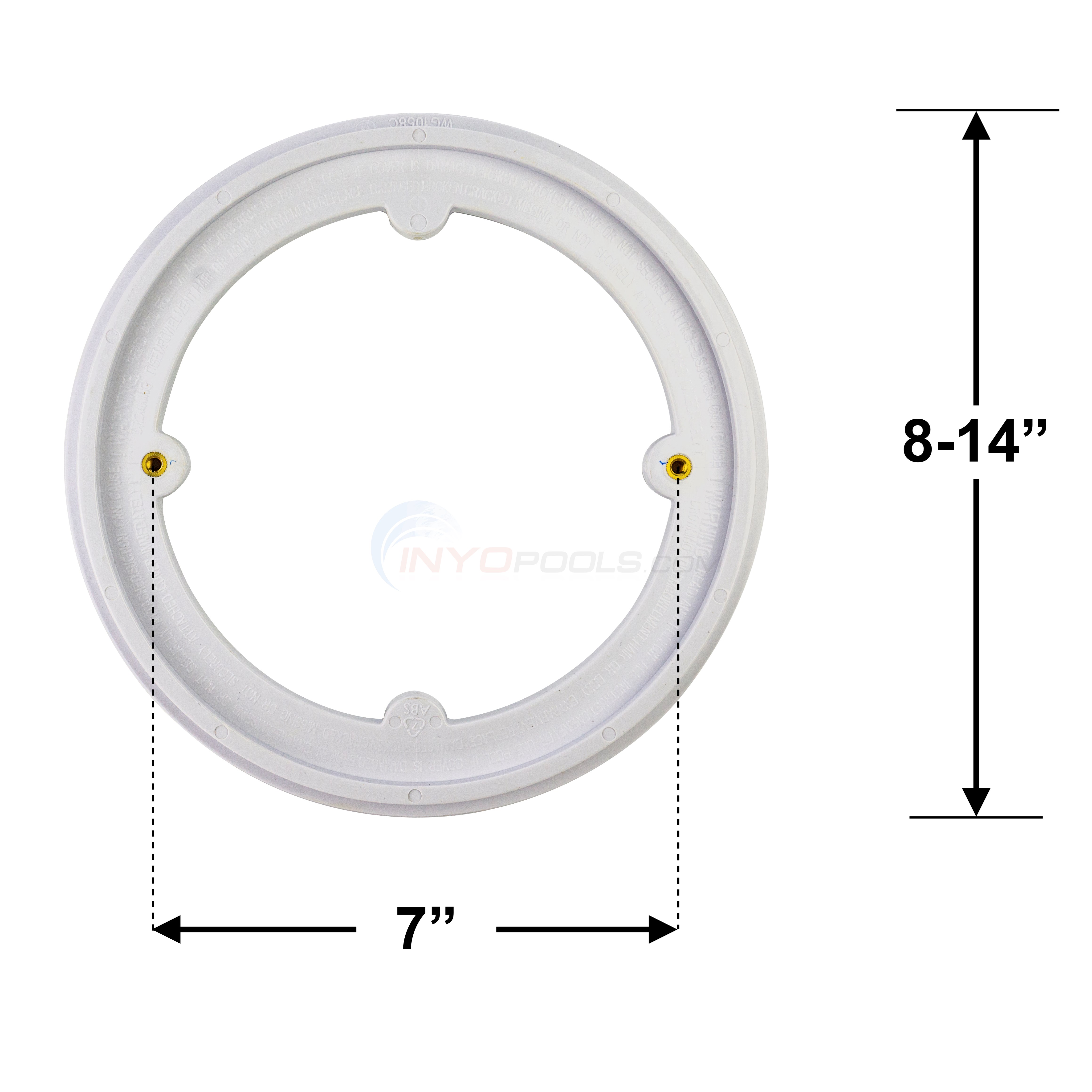 Hayward Pool Main Drain Frame & Cover, 7-7/8", White, 2 Pack ...