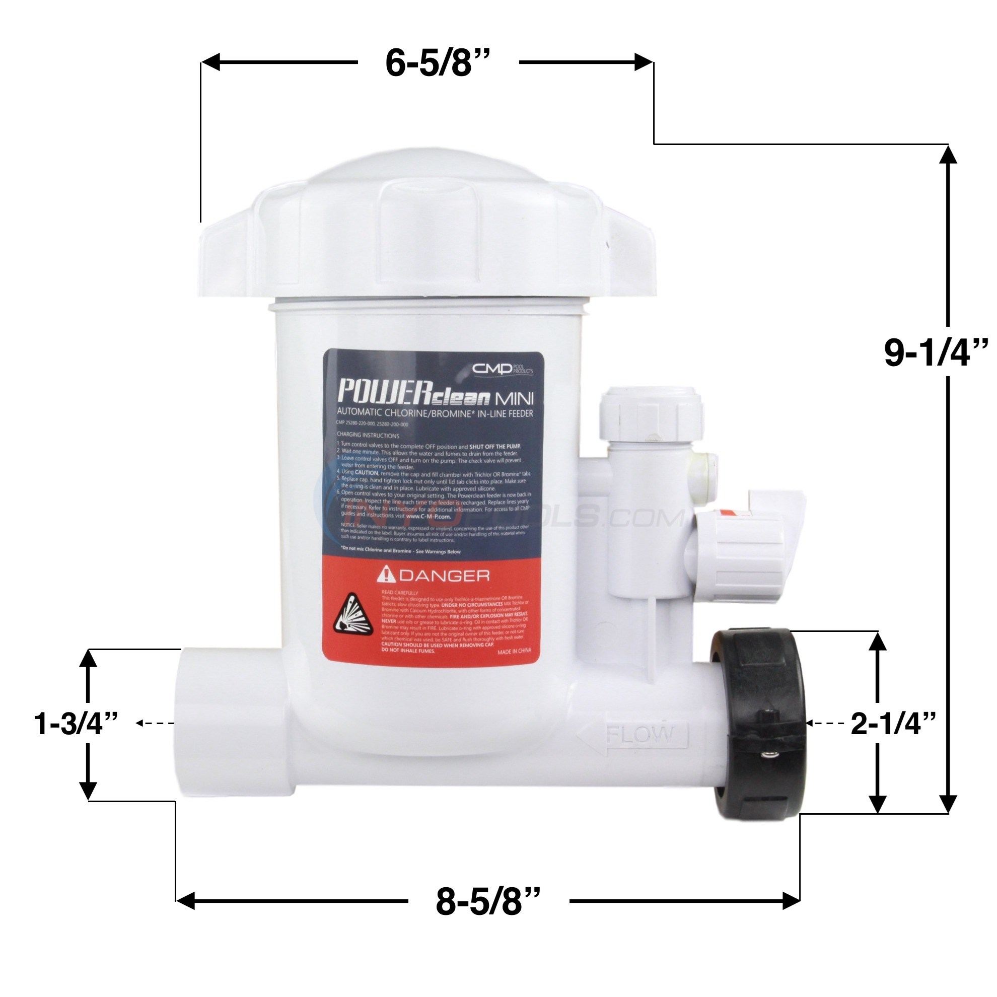 POWERCLEAN Mini Chlorinator W/ Clear Lid - 25280-200-000 - INYOPools.com