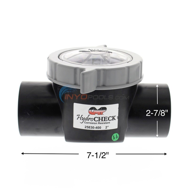 CMP 1.5" x 2" HydroSeal Check Valve, 2 Lb Spring, Corrosion Resistant ...