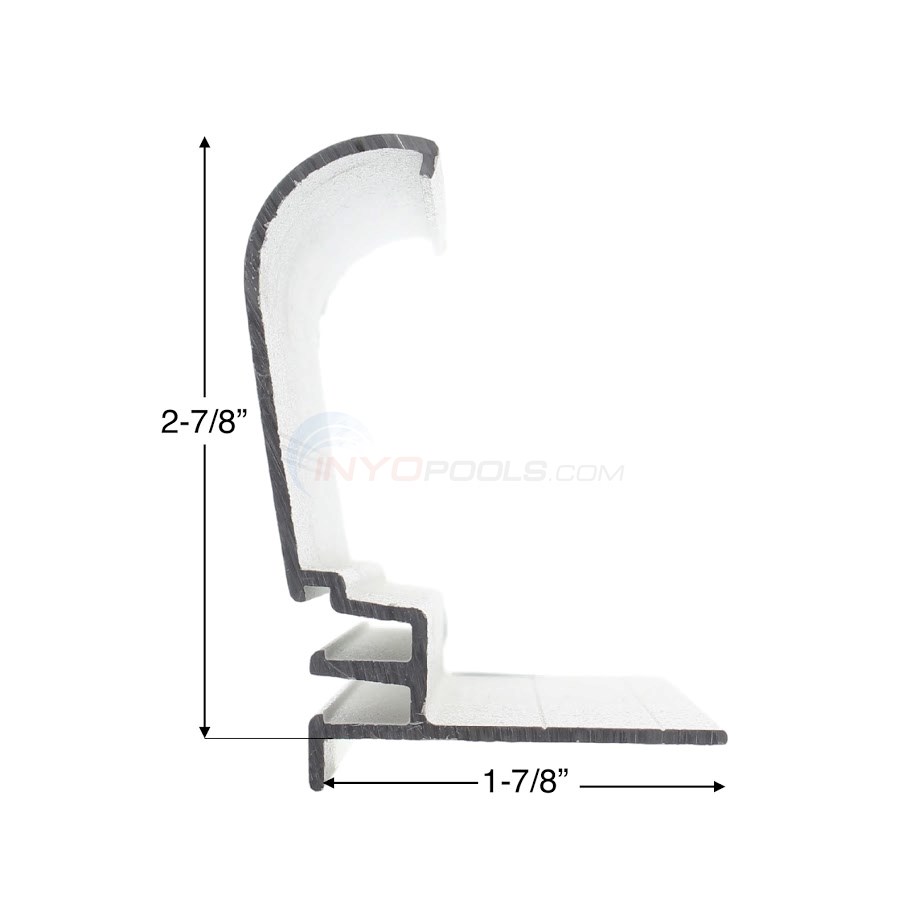 Cinderella CP5 Capstone Coping W/ Double Track - 8' Straight Section ...