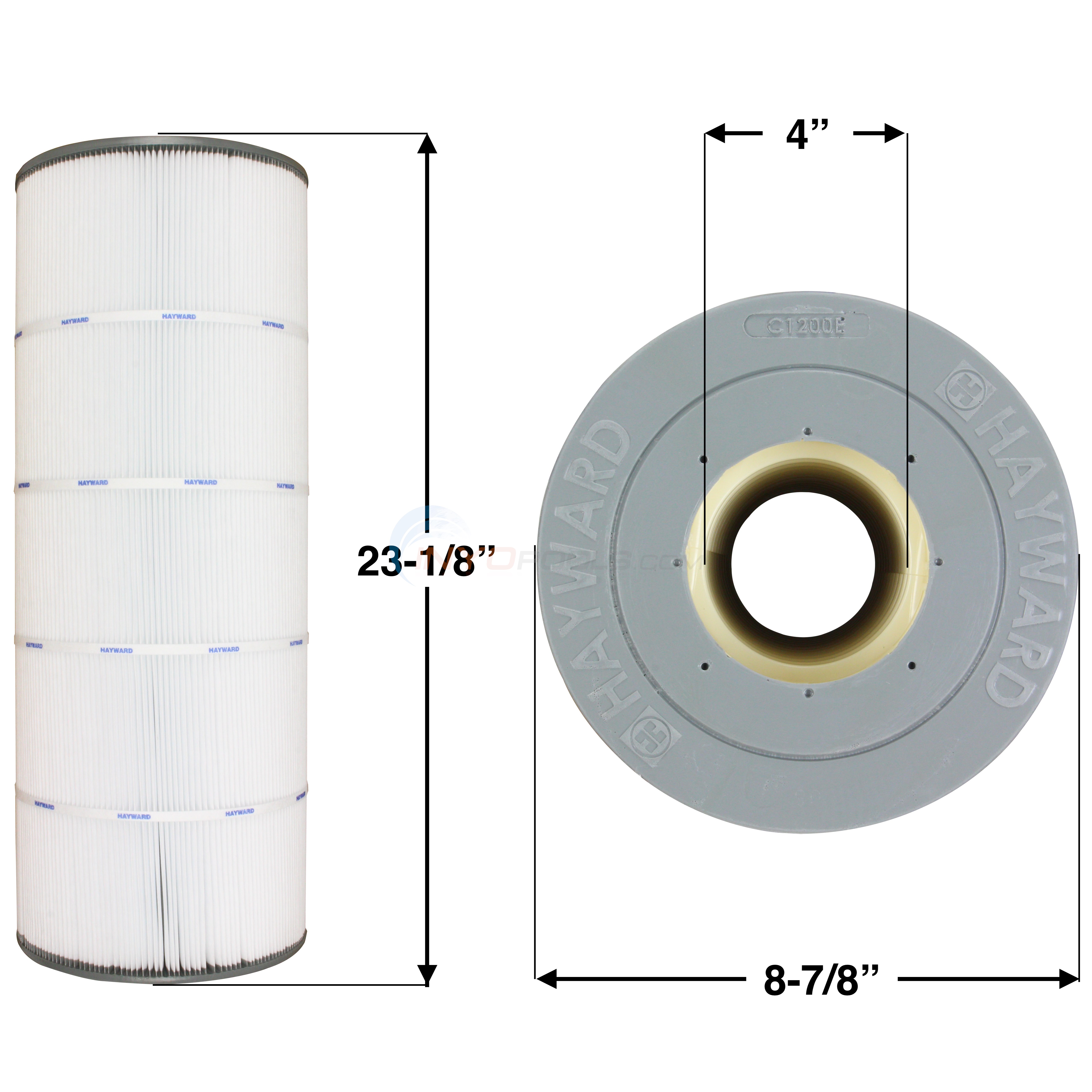 Hayward 120 Sq. Ft. Replacement Cartridge For Star Clear Plus C-1200 ...