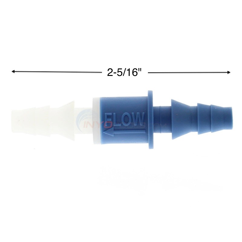 Del Ozone New Check Valve, 1/4"barb X 1/4" Barb (7-1004) - INYOPools.com