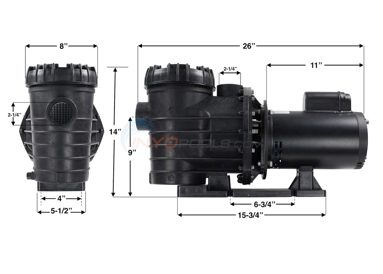 DXD Pool Pump 3 HP 240V - PL3591 - INYOPools.com