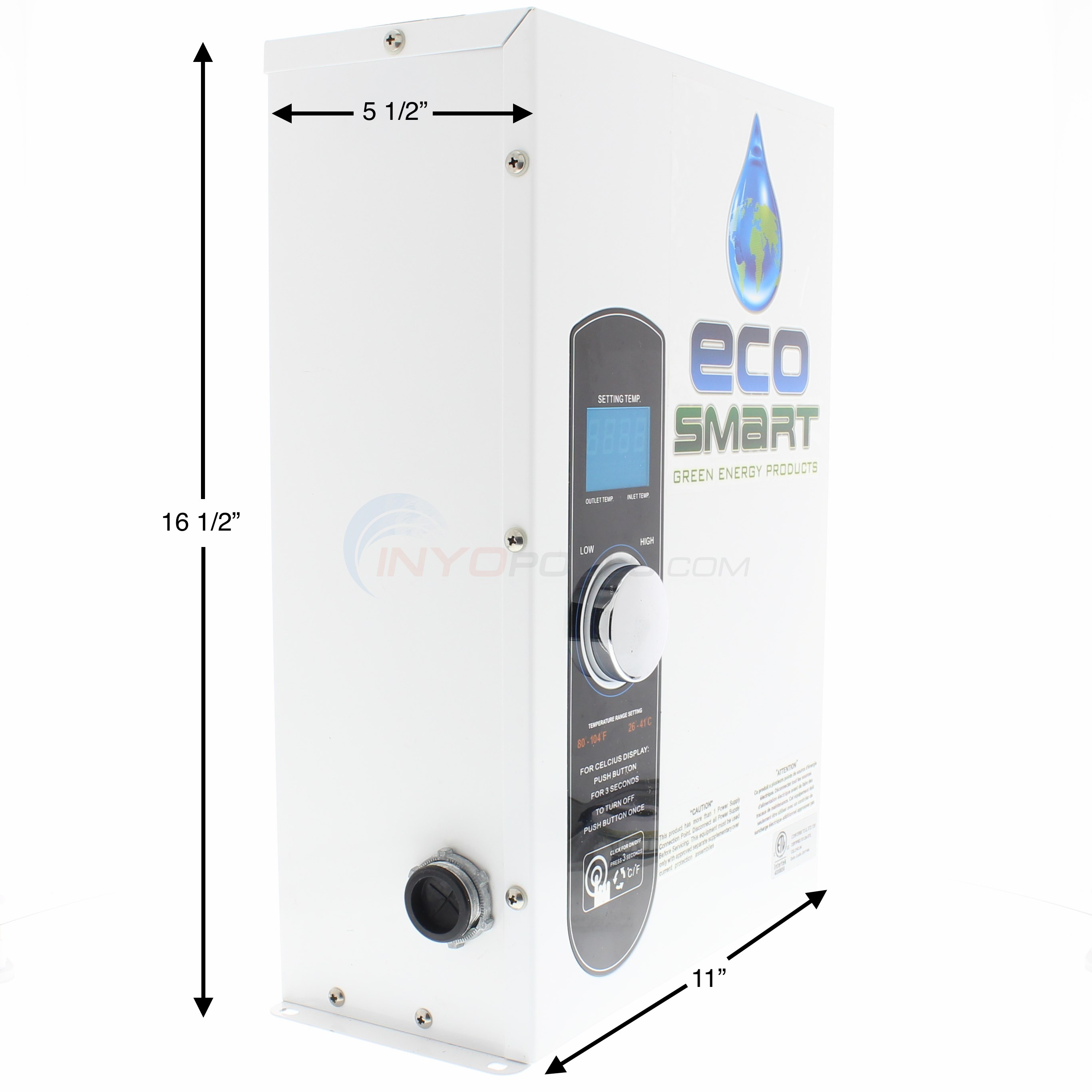 Eco Smart Smart Pool 27 kW Pool Heater - CLEARANCE NO WARRANTY ...