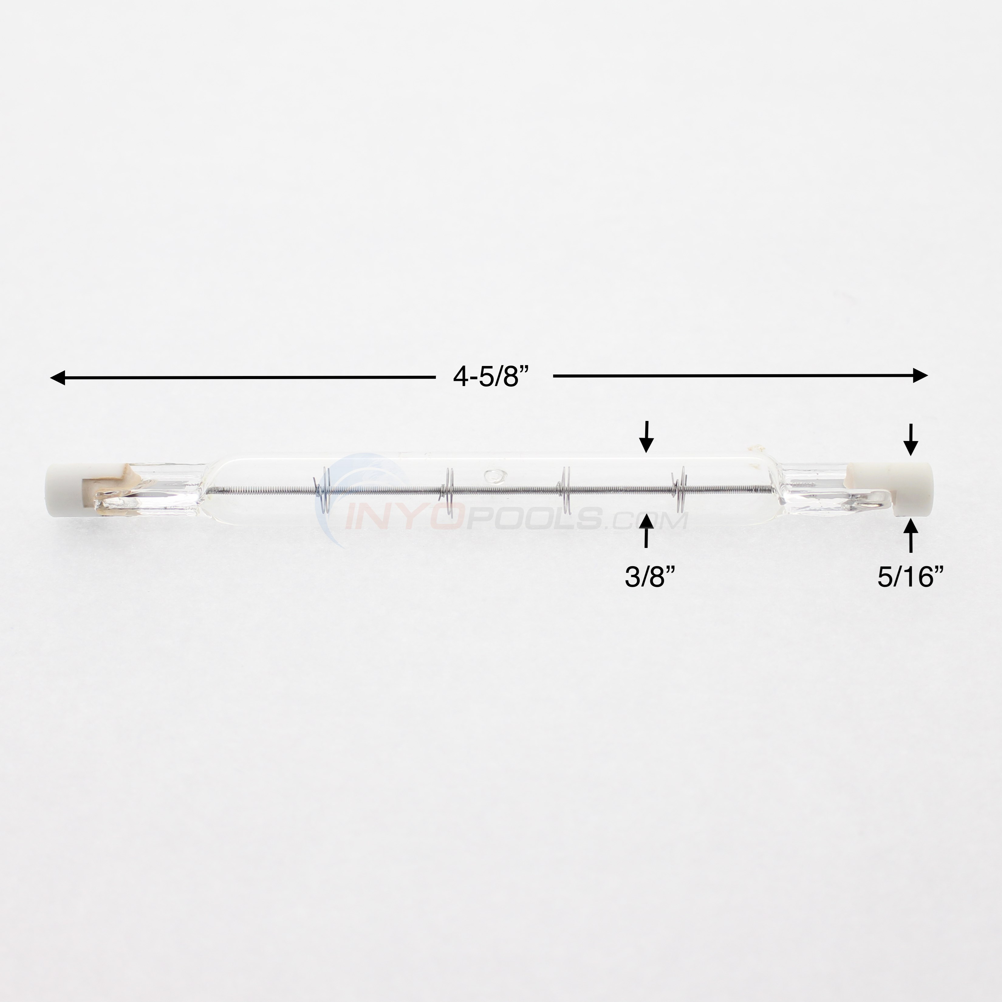 Bulb, Halogen, T3, Double Ended, 500w, 115v, 4-11/16" - Q500T3C/120 ...