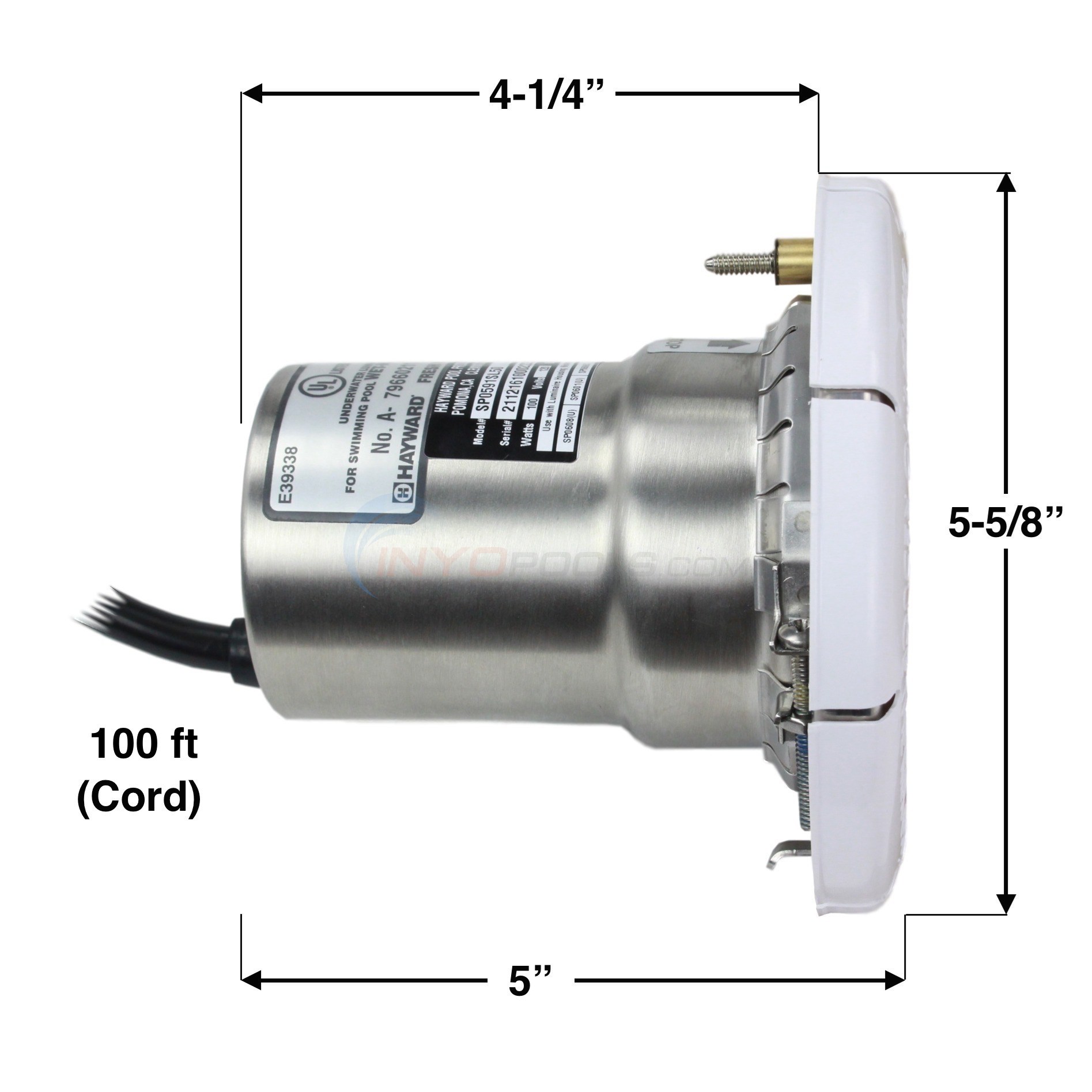 Hayward AstroLite II Spa Light 100 Ft, 100W, 120V - W3SP0591SL100 ...