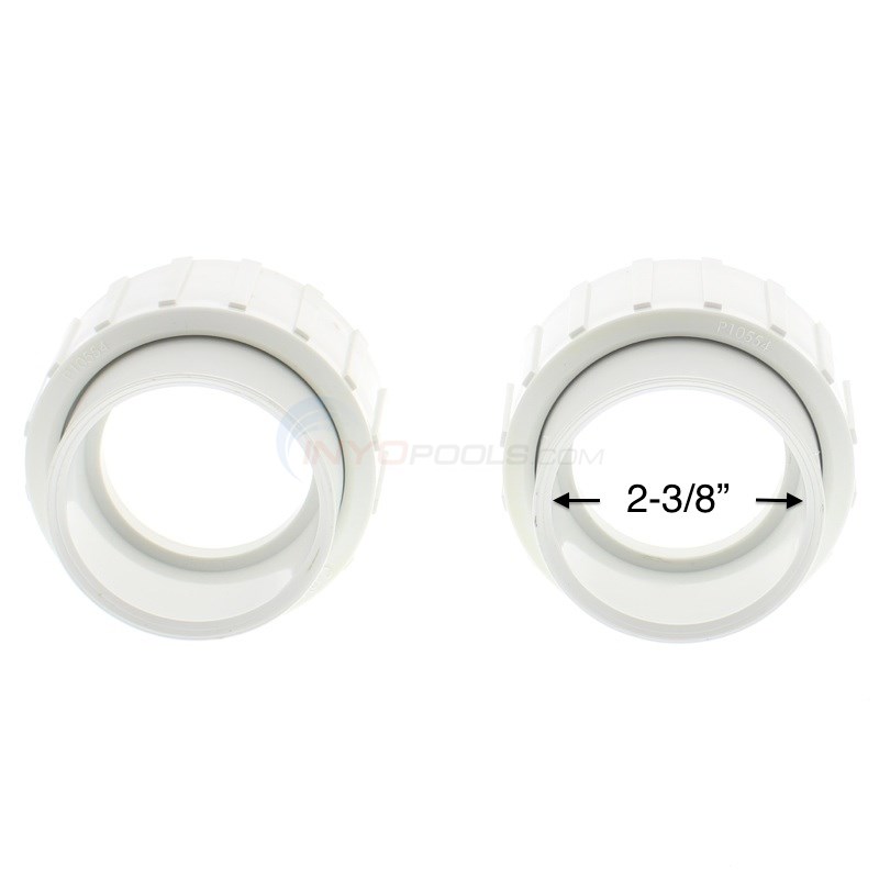 Jacuzzi Inc. S2un Pump Union, 2" Slip, (set Of 2) - INYOPools.com