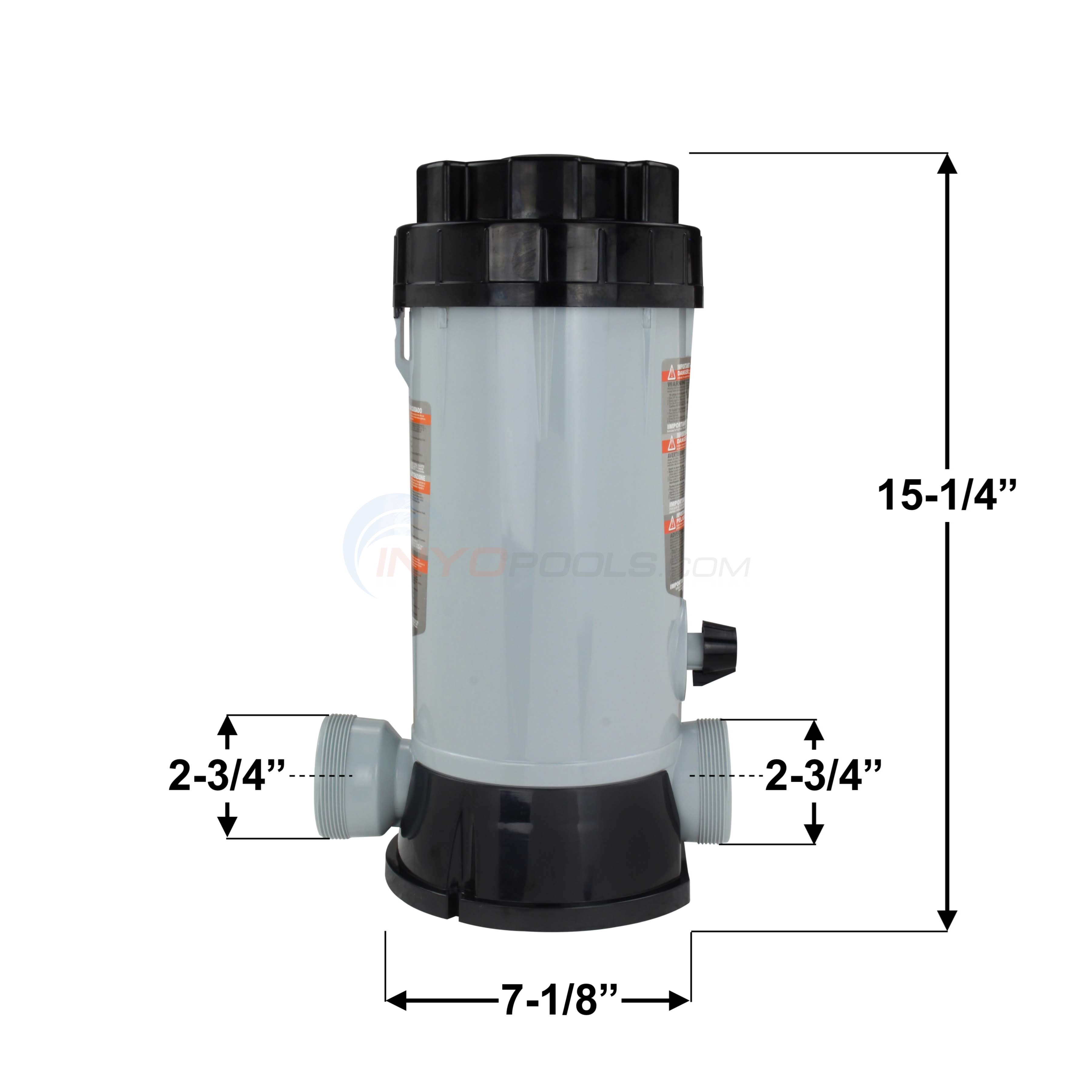 Inline Chlorinator for Pool, Holds 9 Lbs of Tablets | By Pureline ...