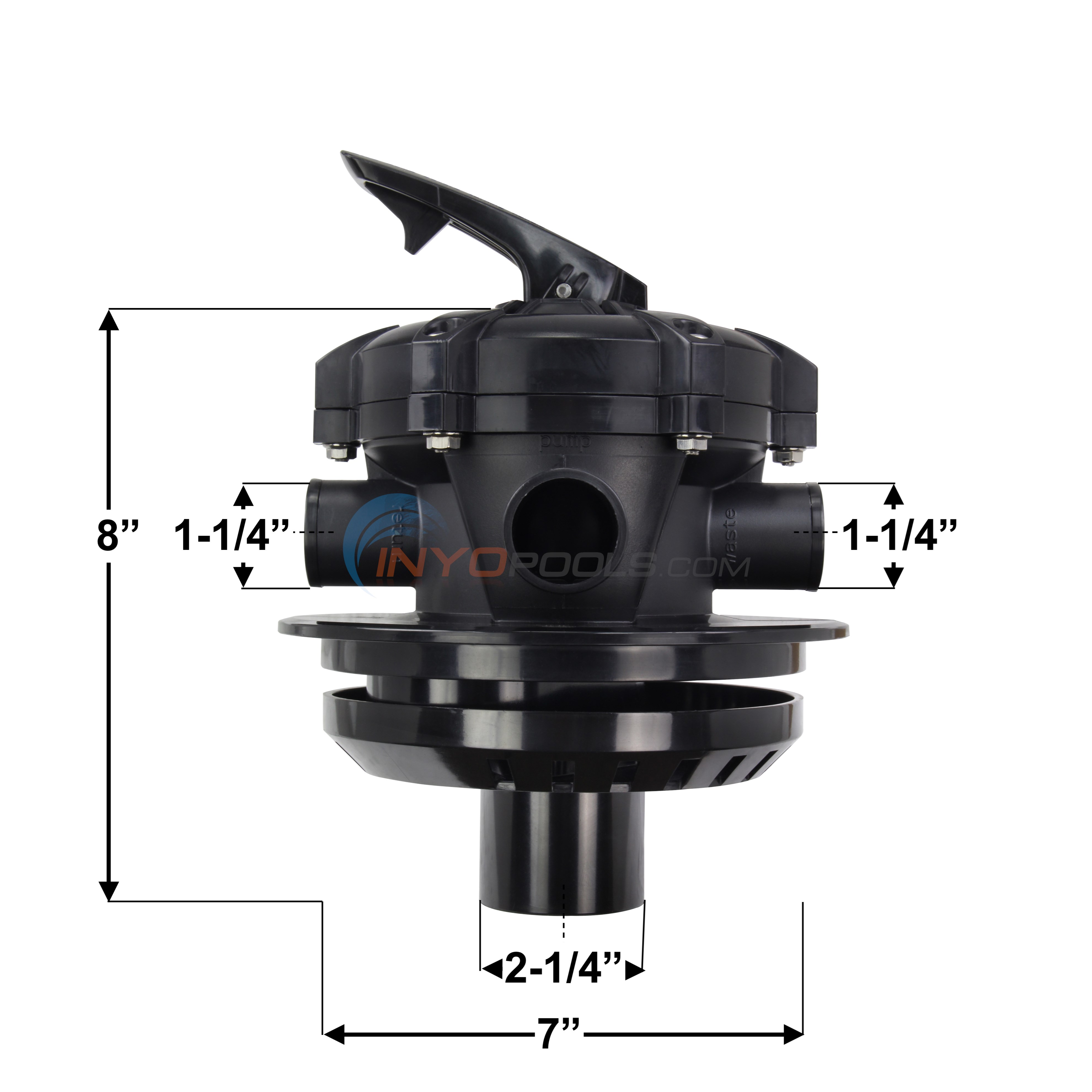 XST000 Top Mount Valve 1.5", Sand Filter Above Ground Pool | By ...