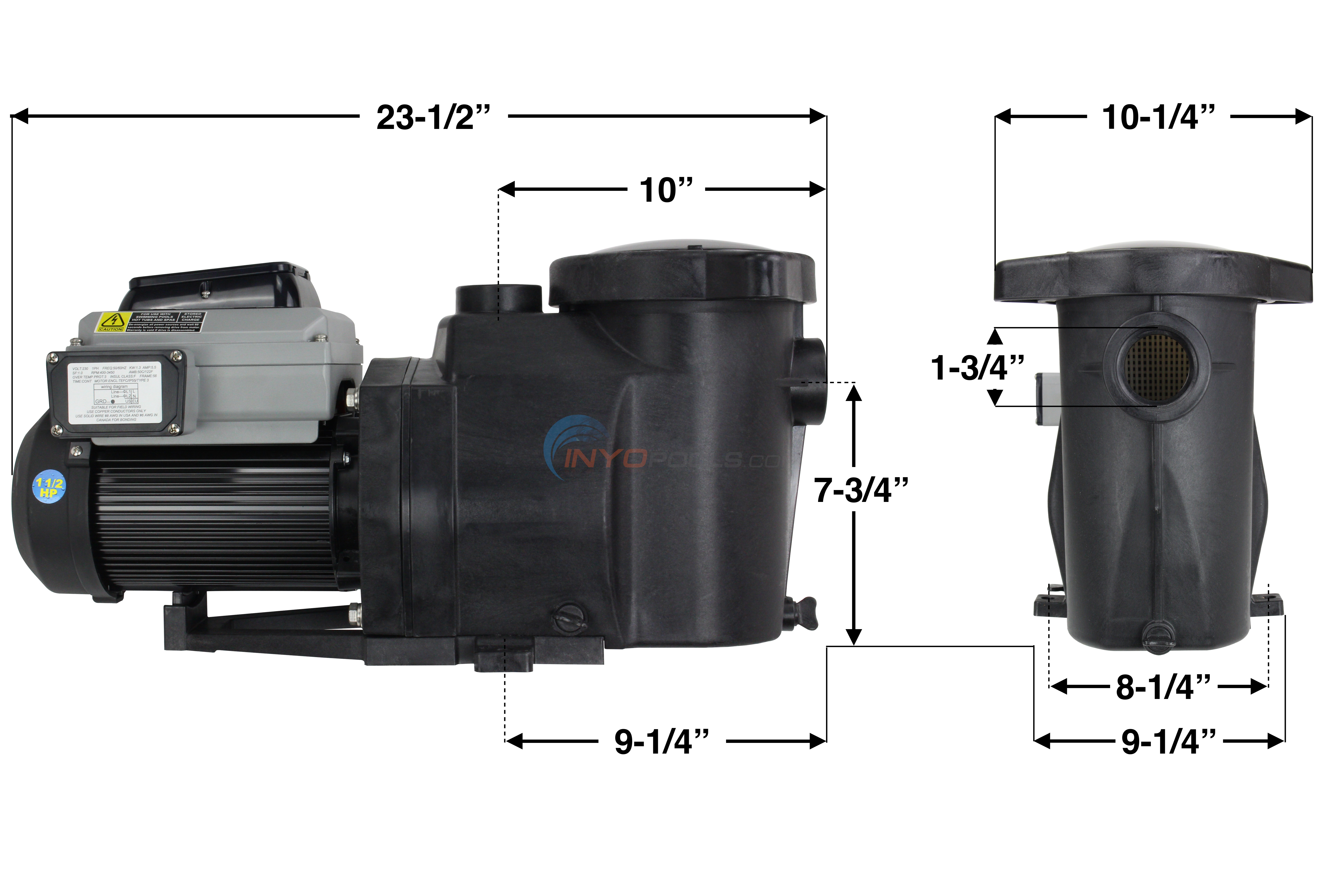 Pureline Rapids 1.5 H.P Variable Speed Pool Pump - PL2515 - INYOPools.com