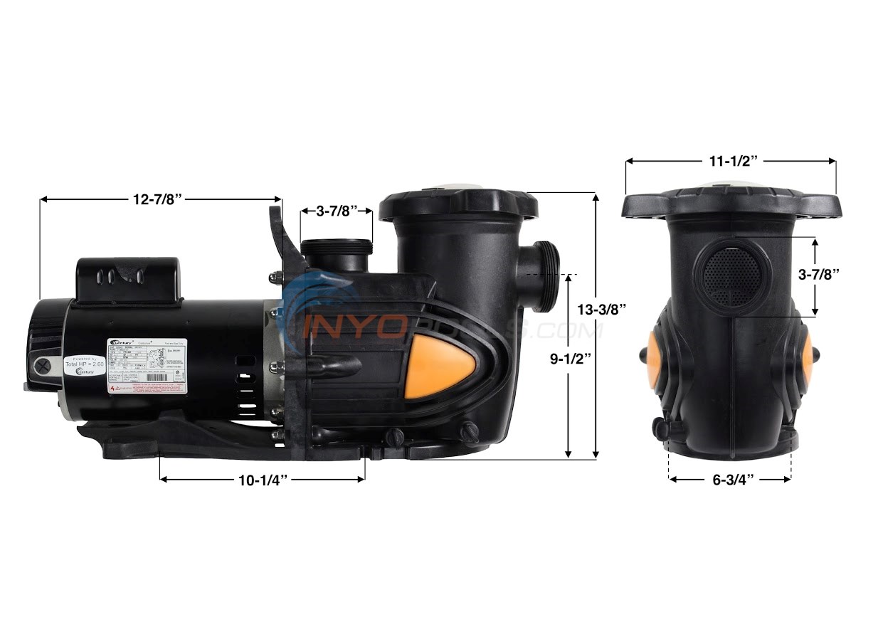 PureLine Rapids Pool Pump 2 HP Full Rate - PL8602 - INYOPools.com