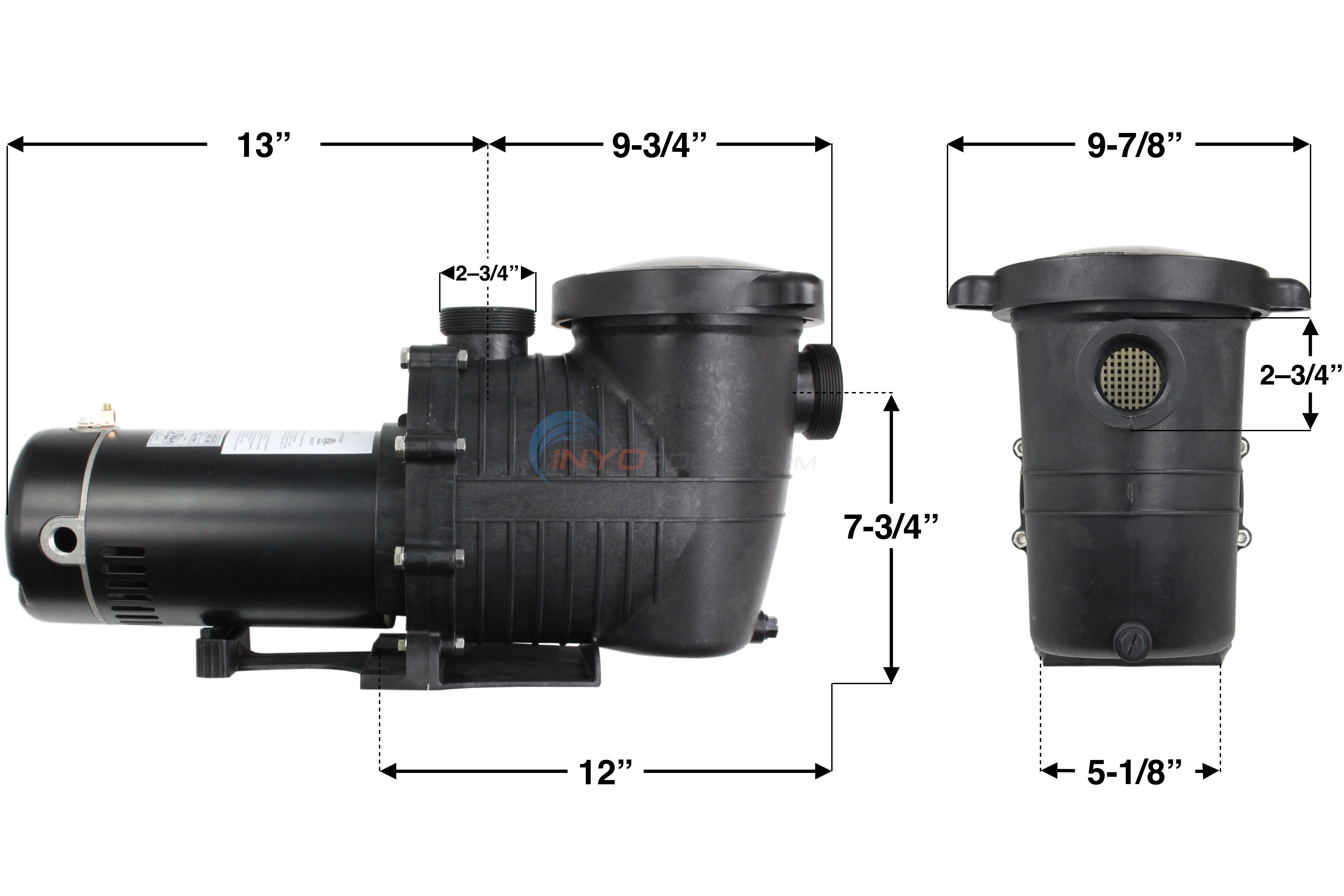 Pureline 1 H.P. In Ground Pool Pump - PL1600 - INYOPools.com